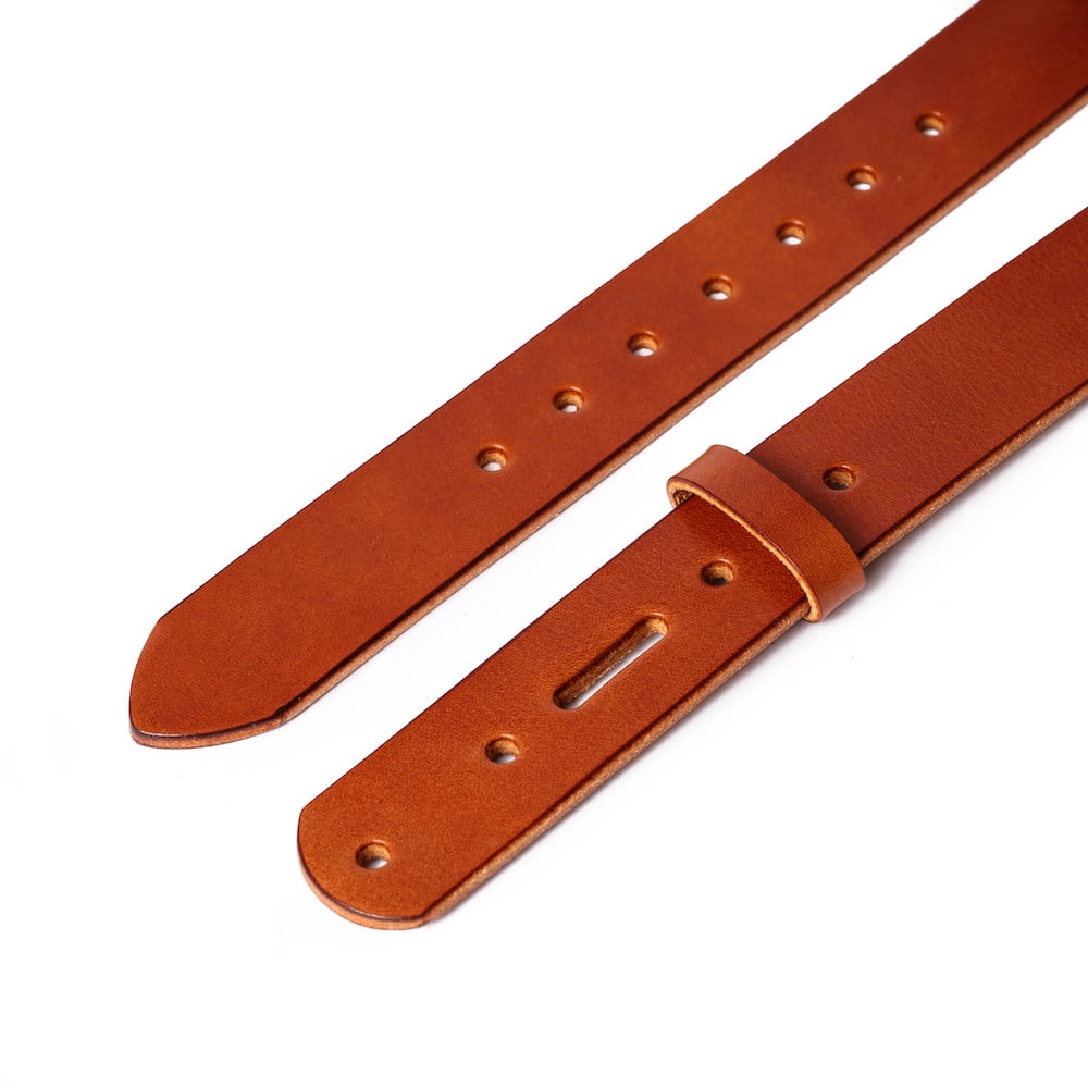 Wickett & Craig Finished Leather Belt, Traditional Harness, Buck Brown ...