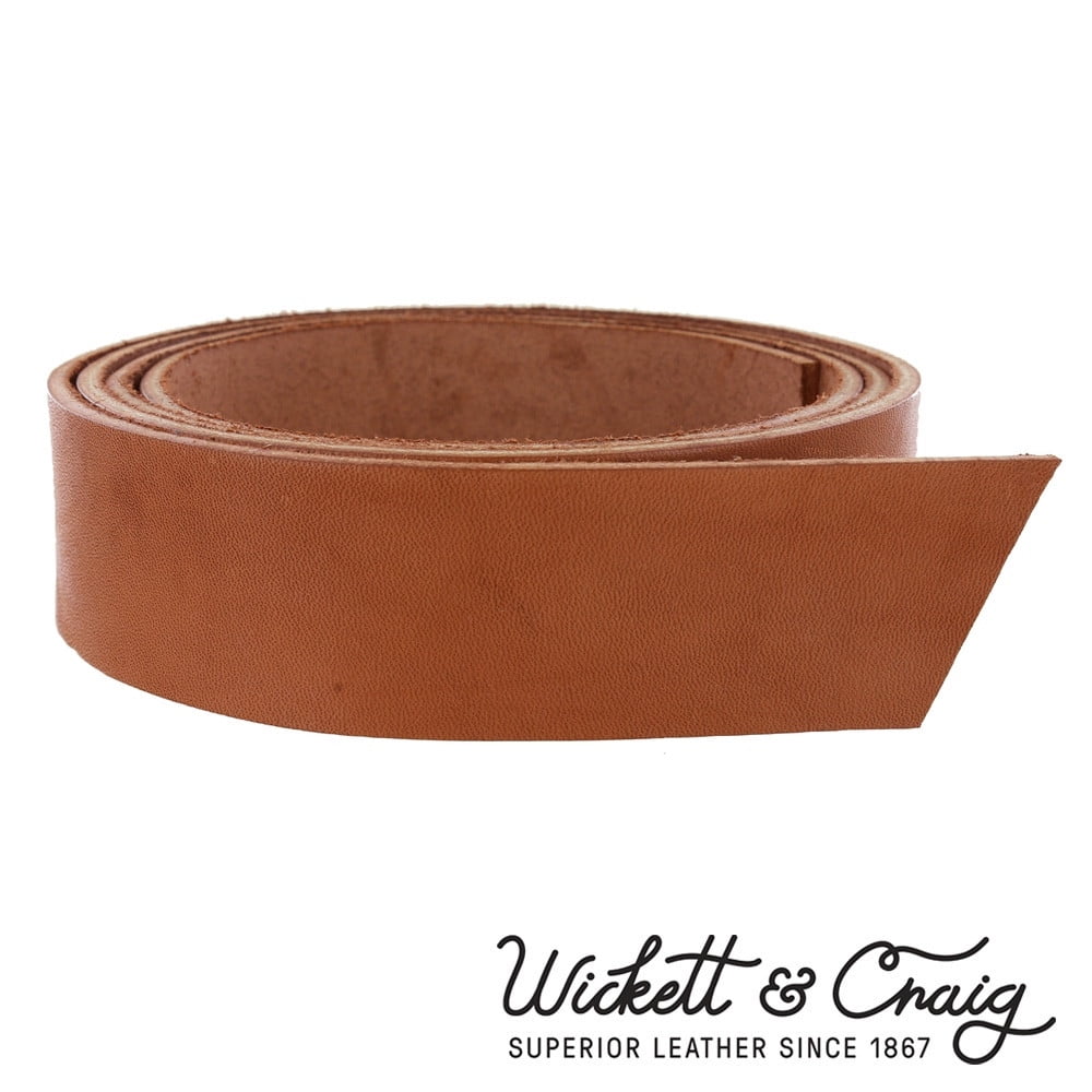 Wickett & Craig Skirting Leather Strap, Chestnut, 55" to 60" Long, 8 ...
