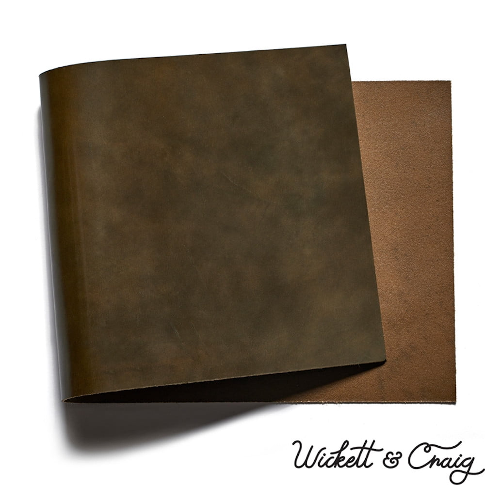 Wickett & Craig Traditional Harness Leather Panels, Olive - Walmart.com