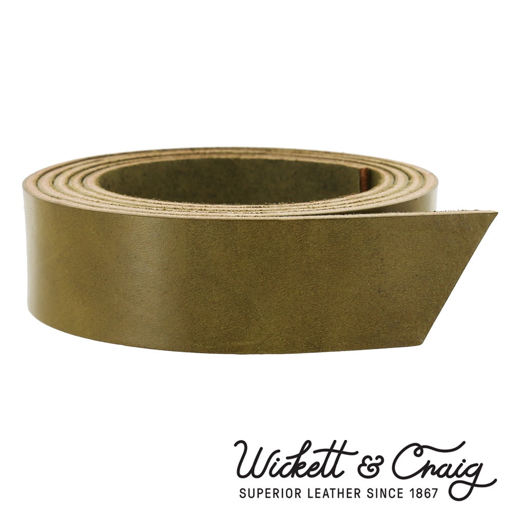 Wickett & Craig 'Traditional Harness' Leather Strap, Olive, 55" to 60 ...