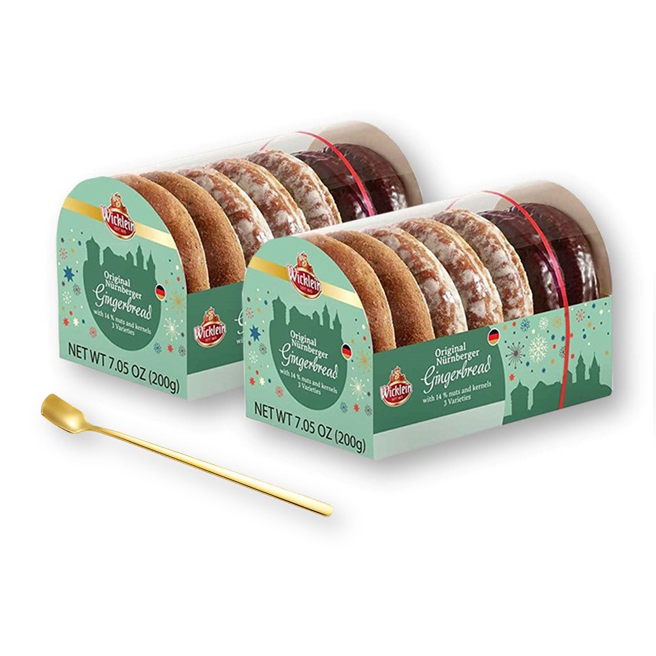 Wicklein Original Nurnberger Lebkuchen Gingerbread Cookies 3 Varieties ...