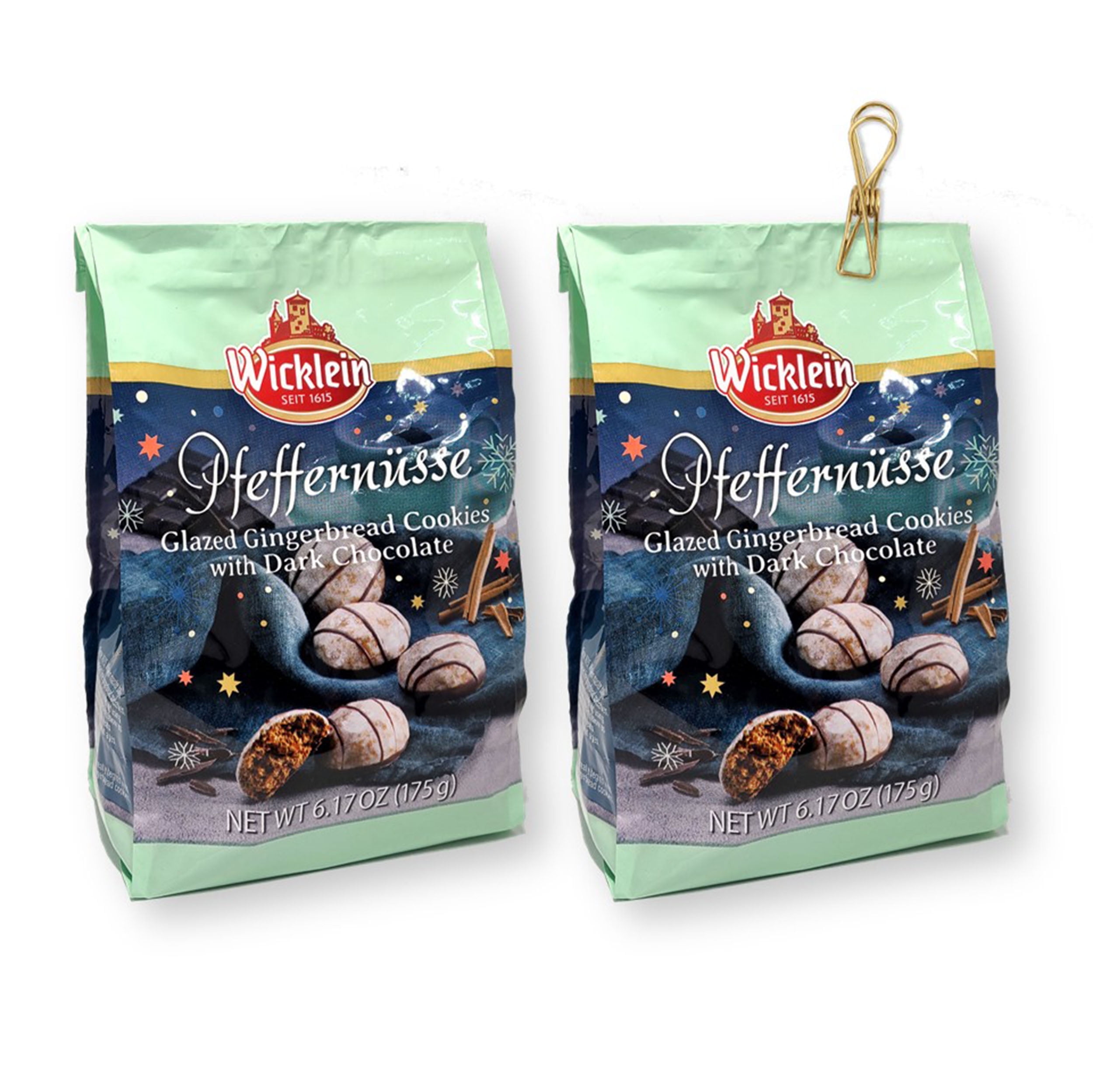 Wicklein Pfeffernusse Gingerbread Cookies, Glazed with Dark Chocolate ...