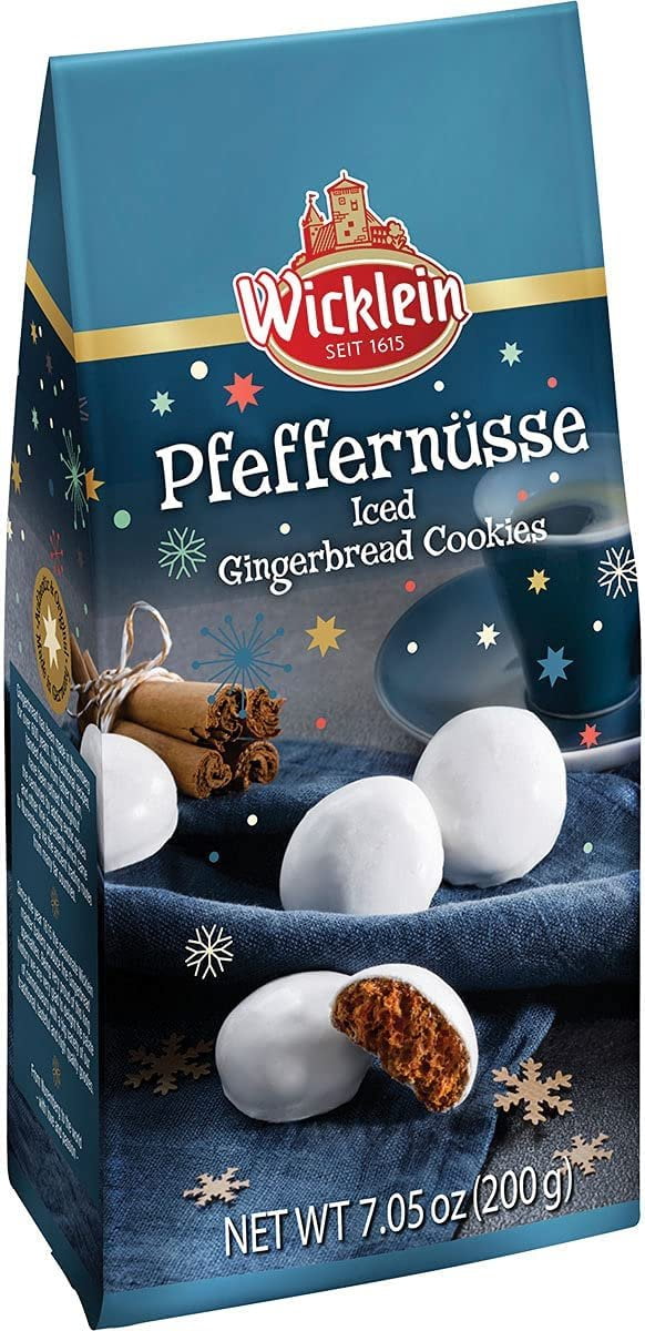 Wicklein Pfeffernusse Iced Gingerbread Cookies, Christmas Coated, 7.05 ...
