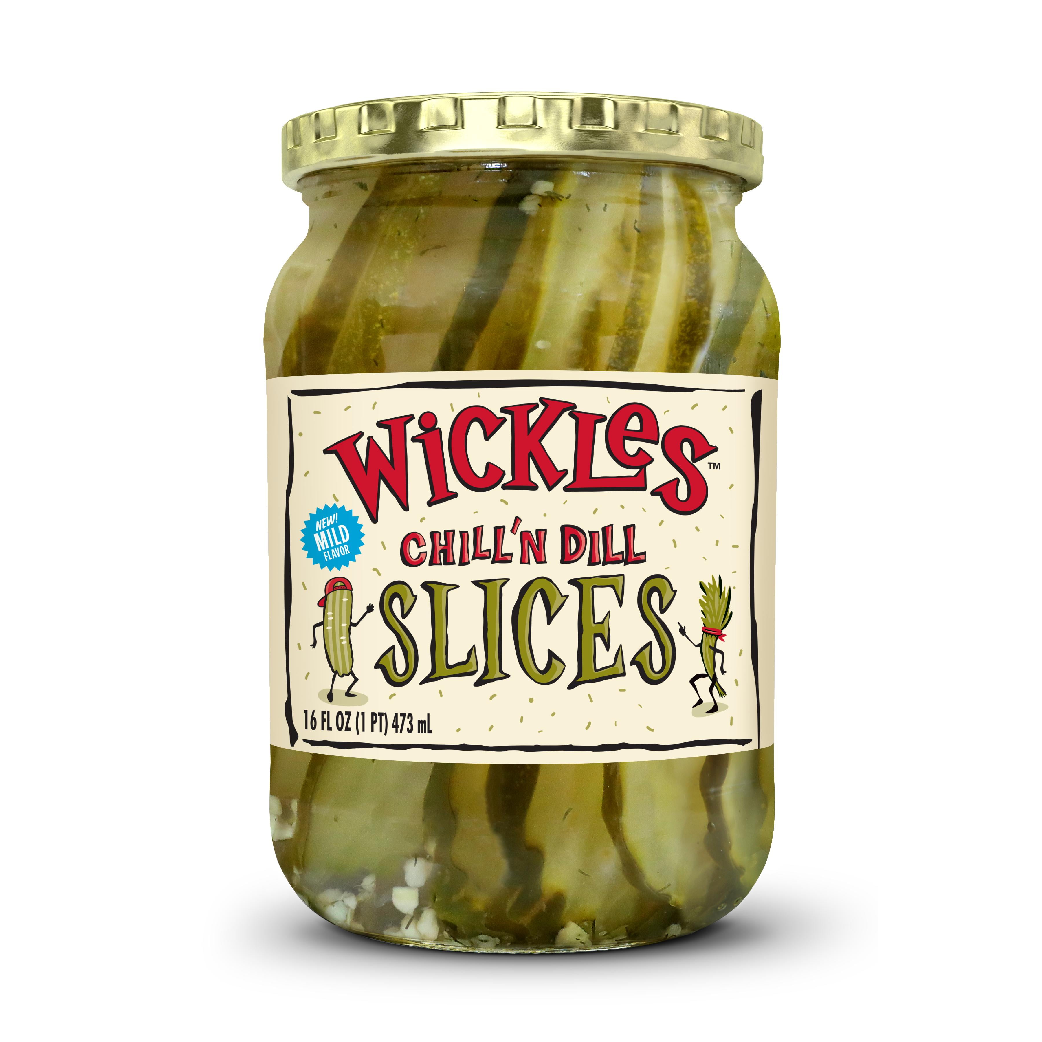 Wickles Chill'n Dill Pickle Slices, 16 fl oz Jar - Walmart.com