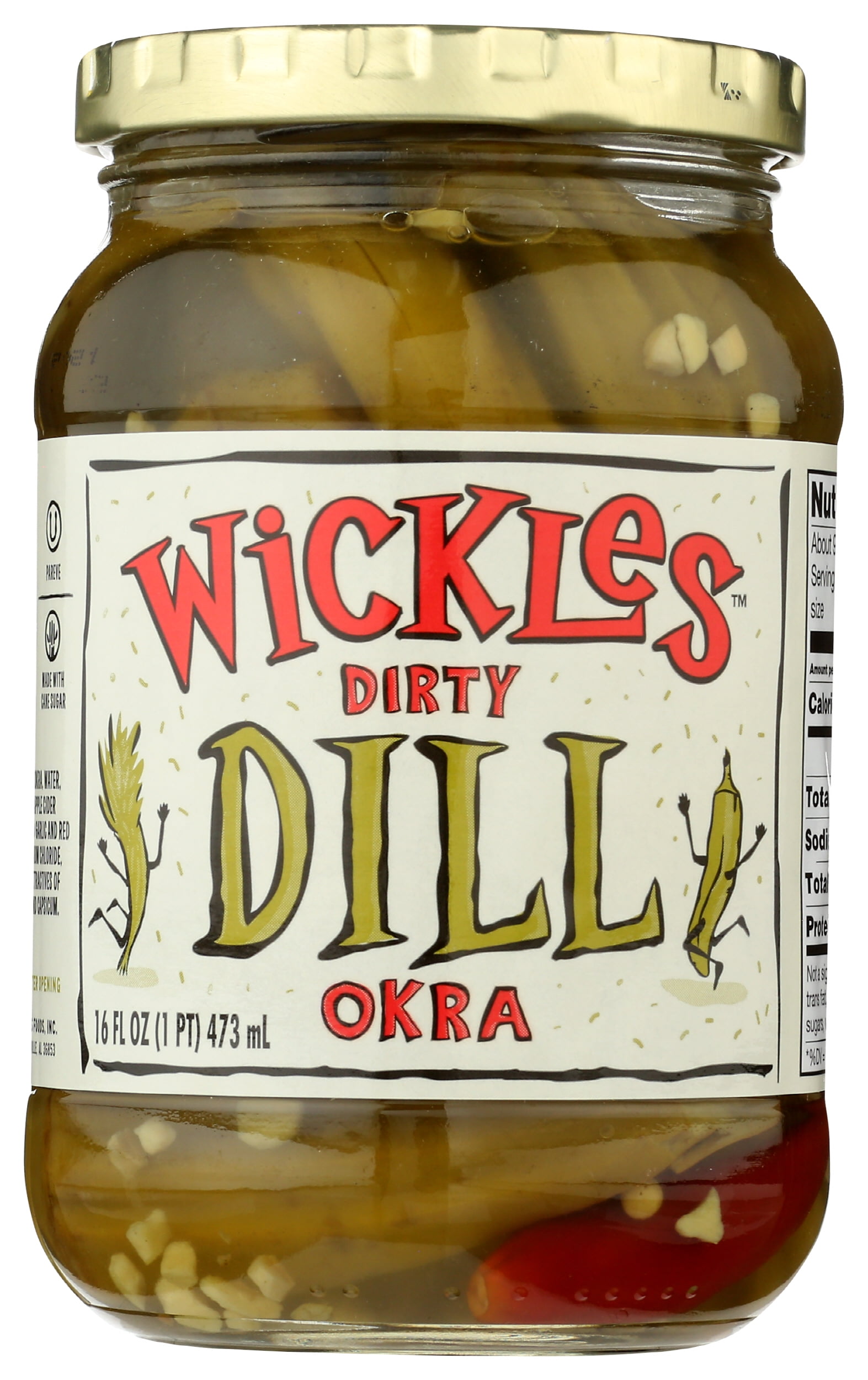 Wickles Okra Dirty Dill 16 Fluid Ounce (Pack Of 6) - Walmart.com