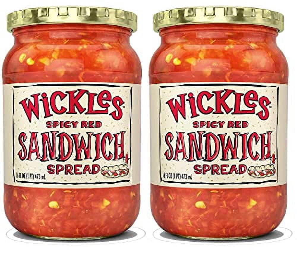 Wickles Spicy Red Sandwich Spread, 16 OZ (Pack of 2) - Walmart.com