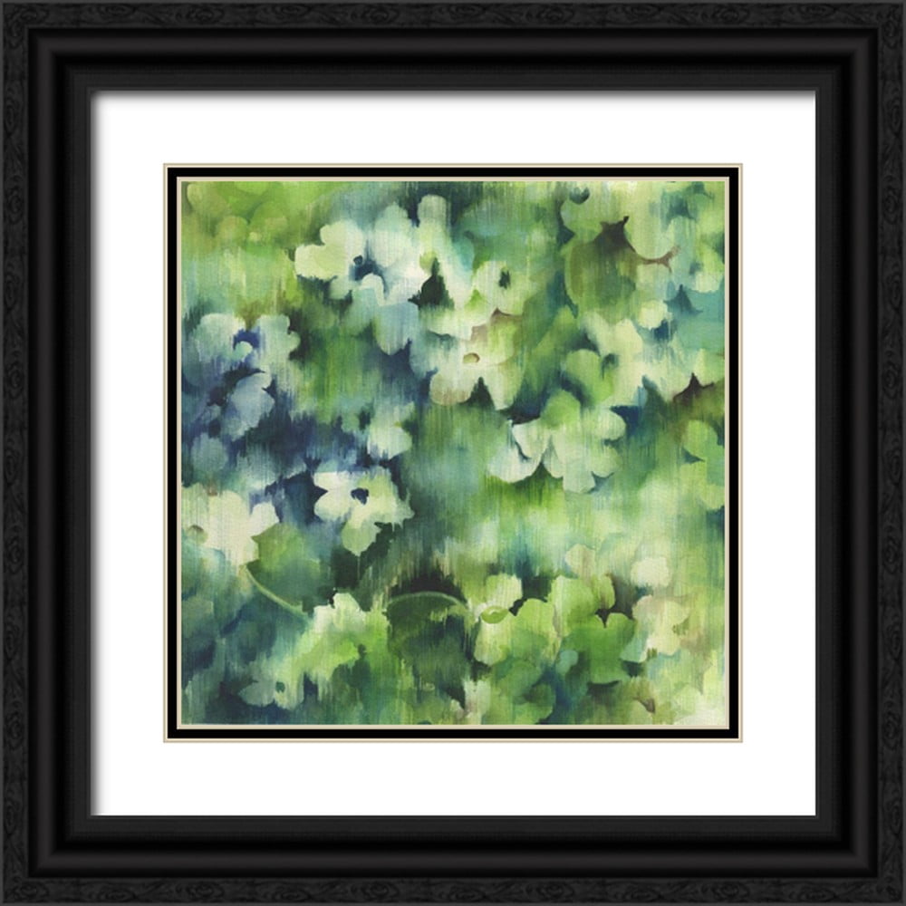 Wicks, Jane 15x15 Black Ornate Wood Framed with Double Matting Museum ...
