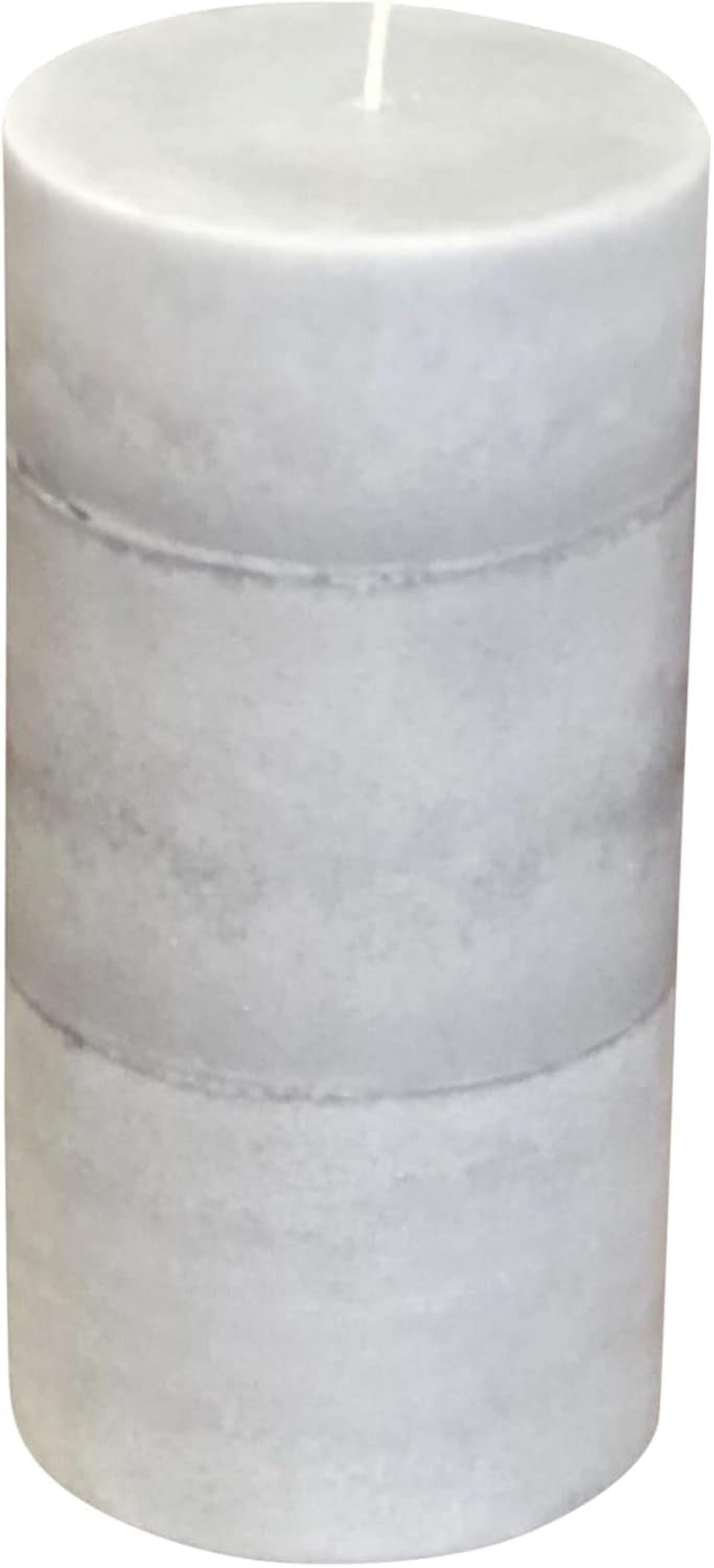 Wicks N More Cascade Gray Pillar Candles (3x6) - Walmart.com