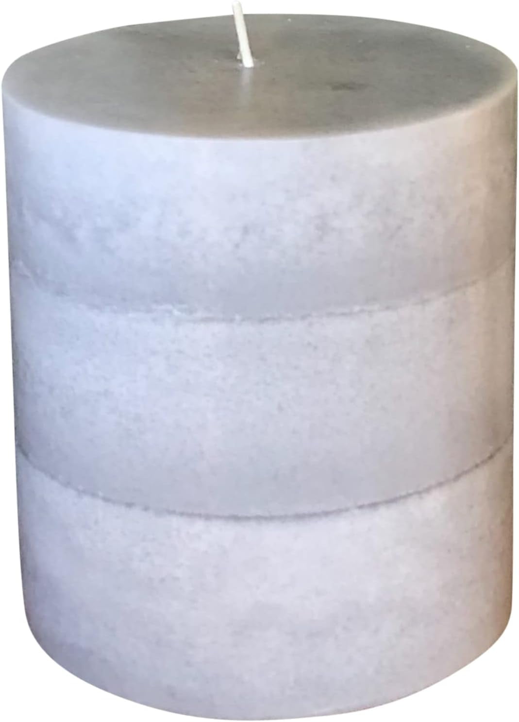Wicks N More Cascade Gray Pillar Candles (4x4) - Walmart.com