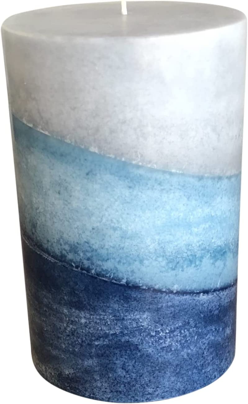 Wicks N More Indigo Mist Handmade Pillar Candles (3x4) - Walmart.com