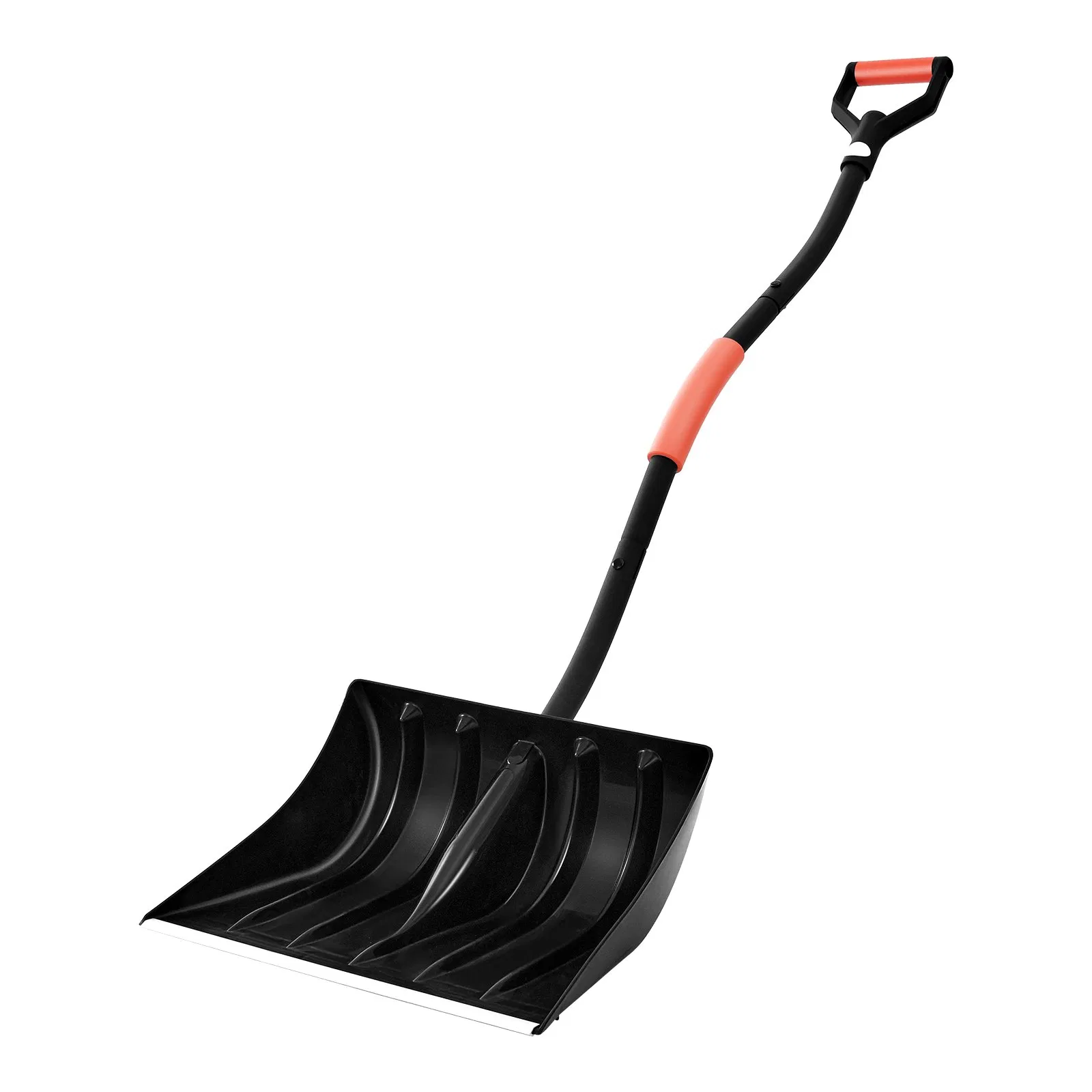 Wide 17-Inch Snow Shovel with Aluminum Blade, D-Grip Handles & Large ...