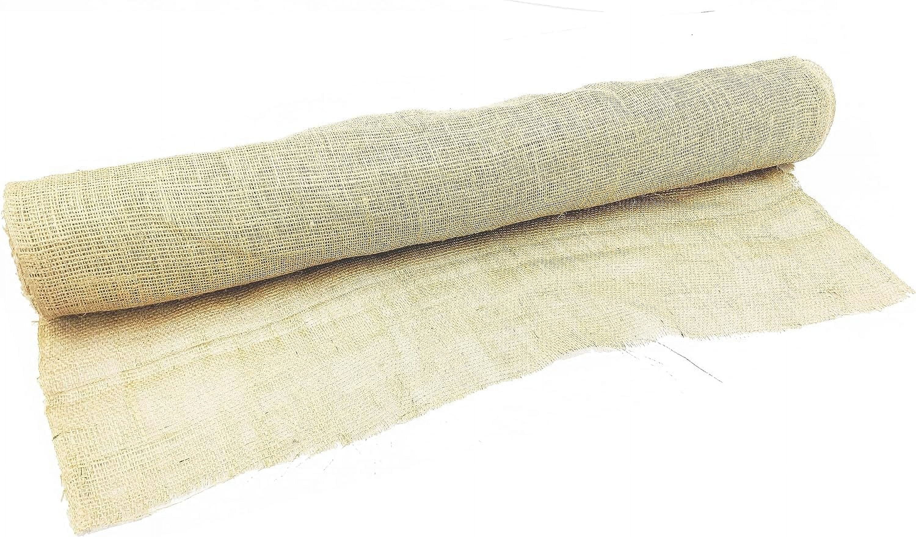 Burlap Fabric, Natural Jute Fiber product gardening liner 40" X 16 ...