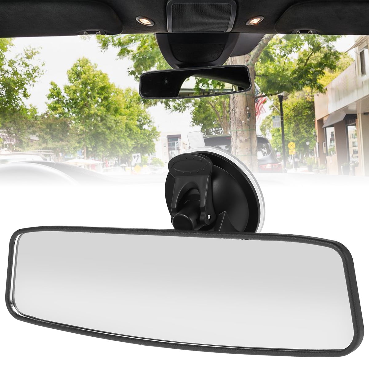 Wide Angle Rear View Mirror, Anti-glare HD Car Rear View Mirror ...