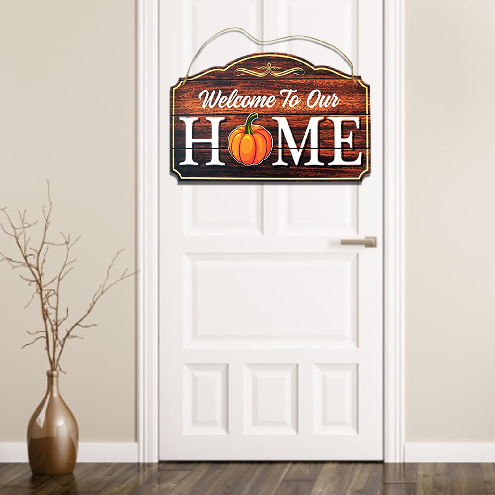 Wide Application Interchangeable Wood Door Sign - Cute Dwarf Pattern ...