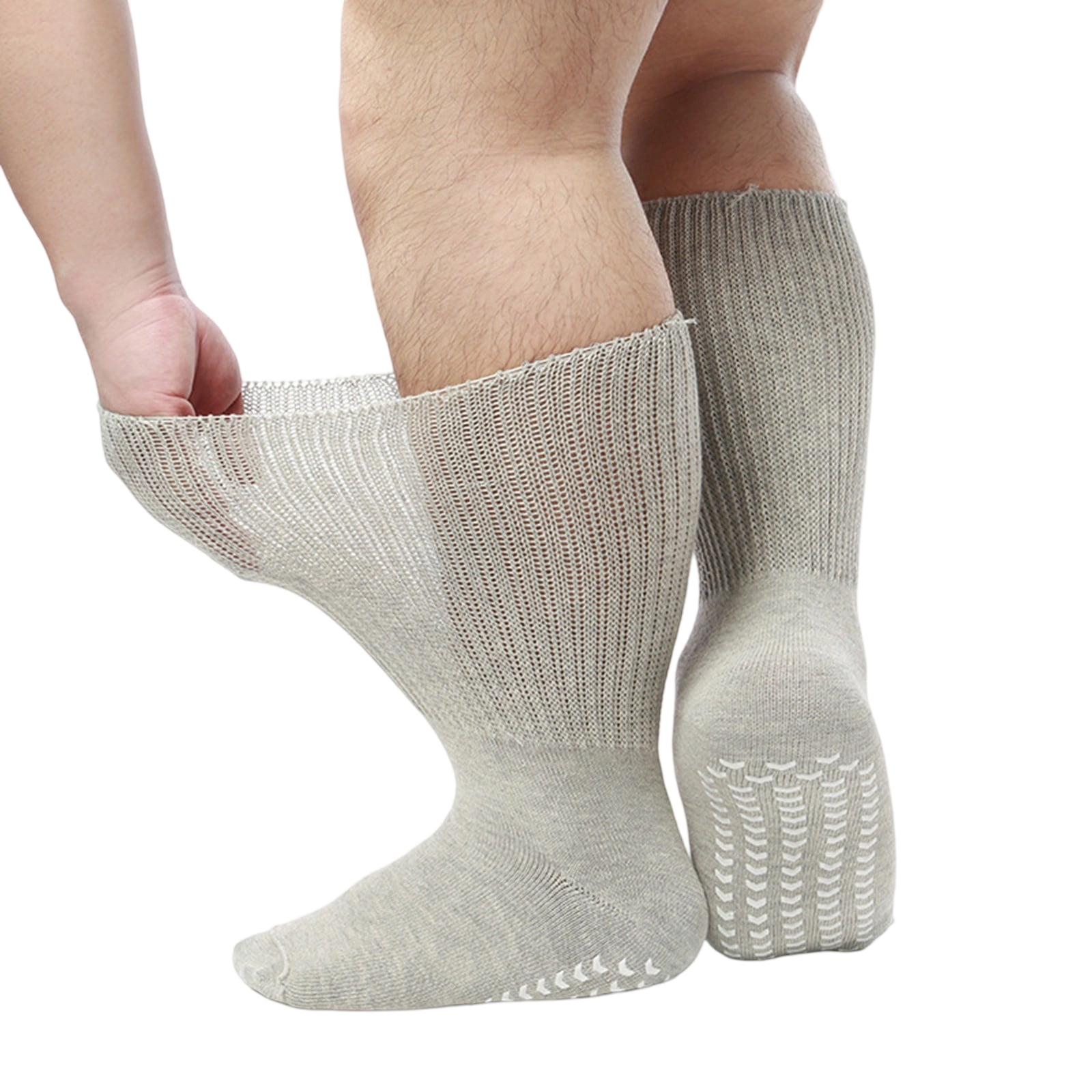 Wide Bariatric Socks None Binding Diabetic Hospital Socks with Grip ...