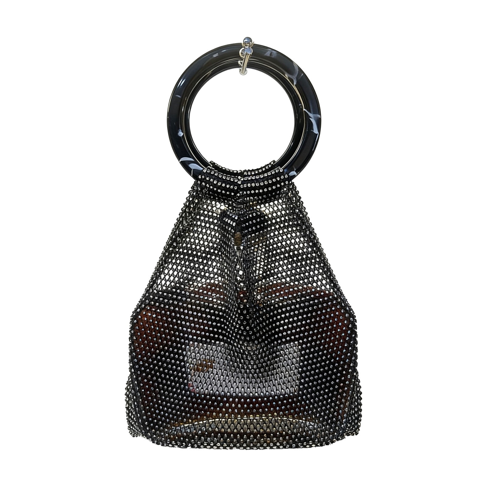 Wide Body Cosmetic Case Handwoven Organiser With Crystal Embellishment ...