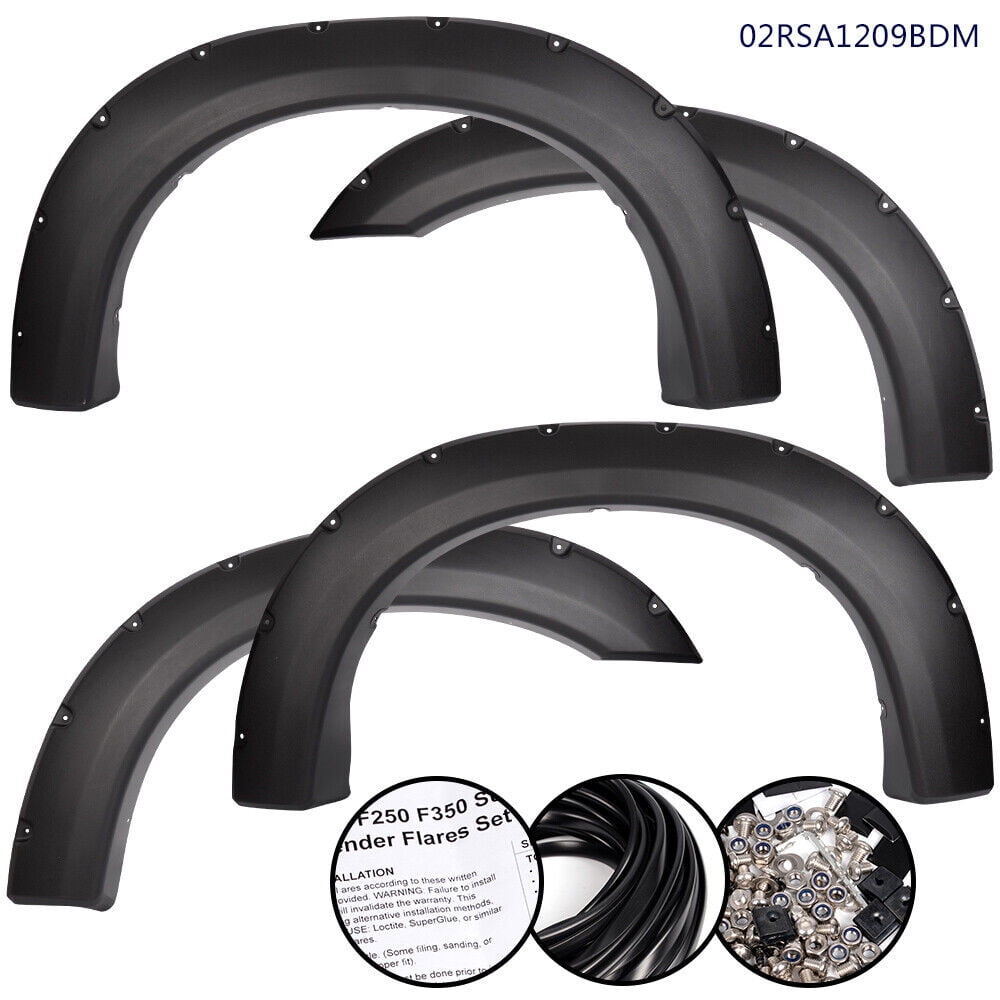 Wide Body Wheel Rivet Bolt-On Texture Fender Flare Fit For 99-07 Ford ...