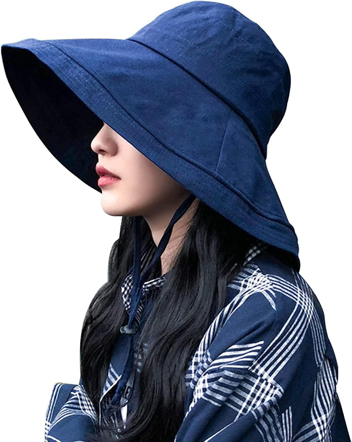 Wide Brim Bucket Hat - UPF50+ Protection Travel Beach Sun Hat Adjustable Foldable Brim - Walmart.com