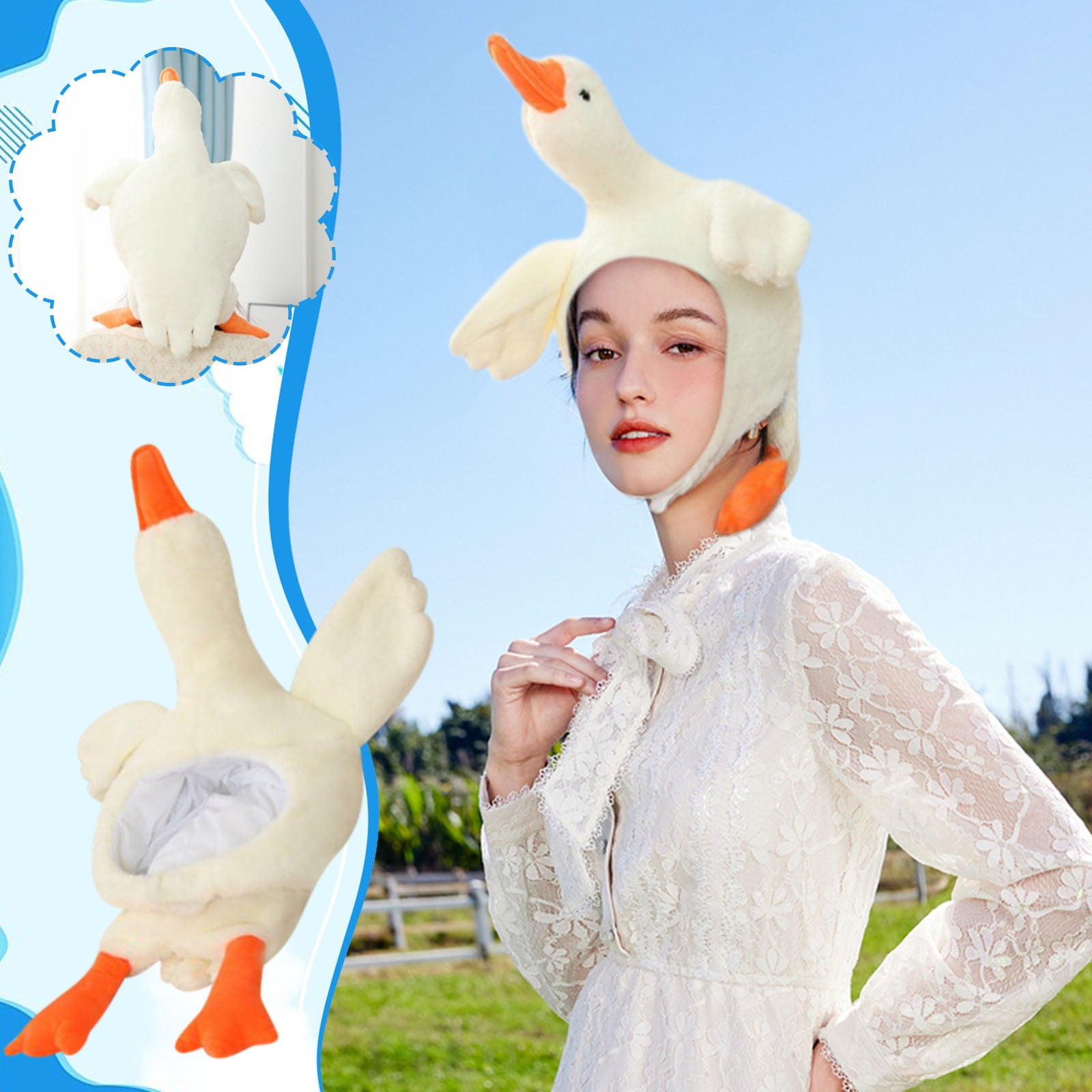 Wide Brim Cos Hat | Large White Sun Hat for Outdoors | UPF Protection ...