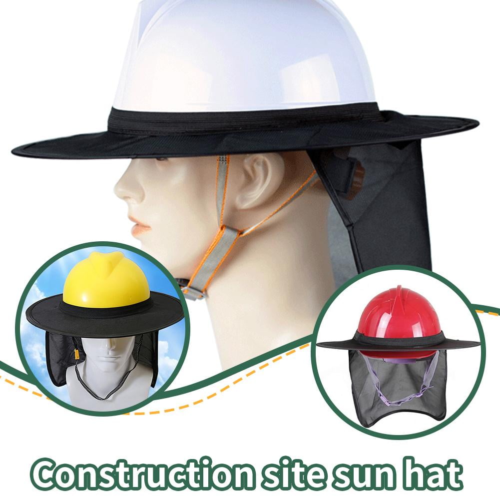 Wide Brim Hard Hat Covers Construction Hat Sun Shade Neck Protector ...