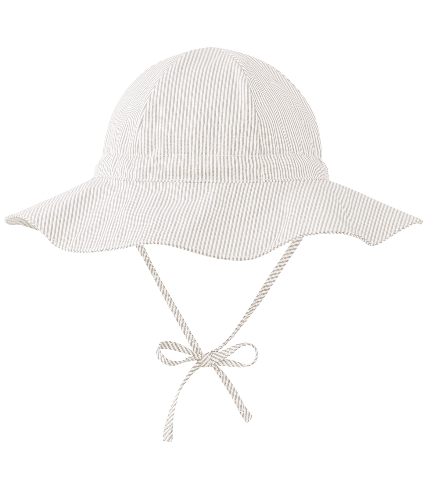 Wide Brim HatsCotton Kids Bucket Hat Ruffled Summer Sun Protection ...