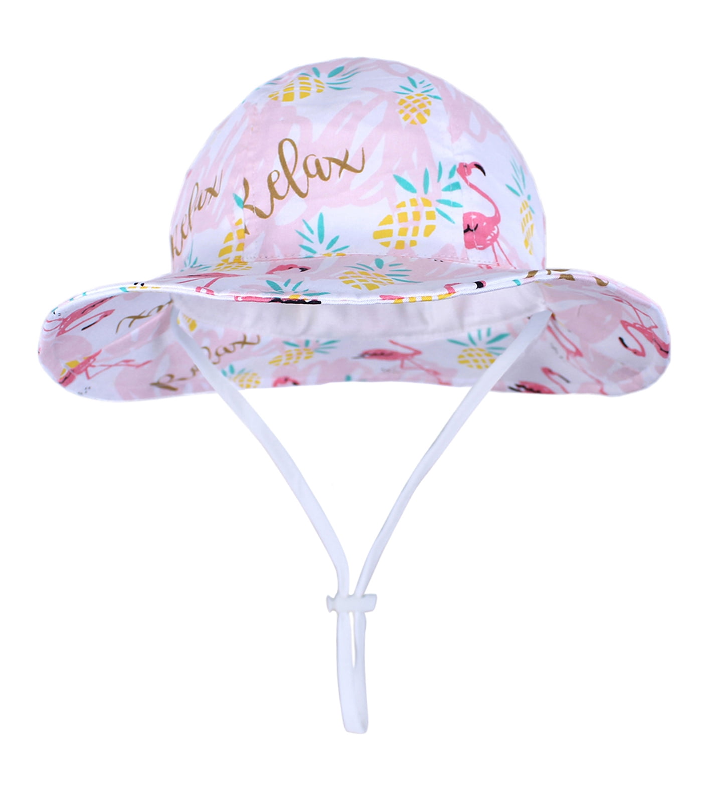 Wide Brim HatsCotton Kids Bucket Hat Ruffled Summer Sun Protection ...