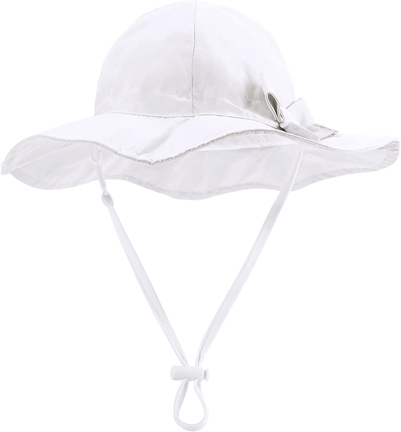 Wide Brim HatsCotton Kids Bucket Hat Ruffled Summer Sun Protection ...