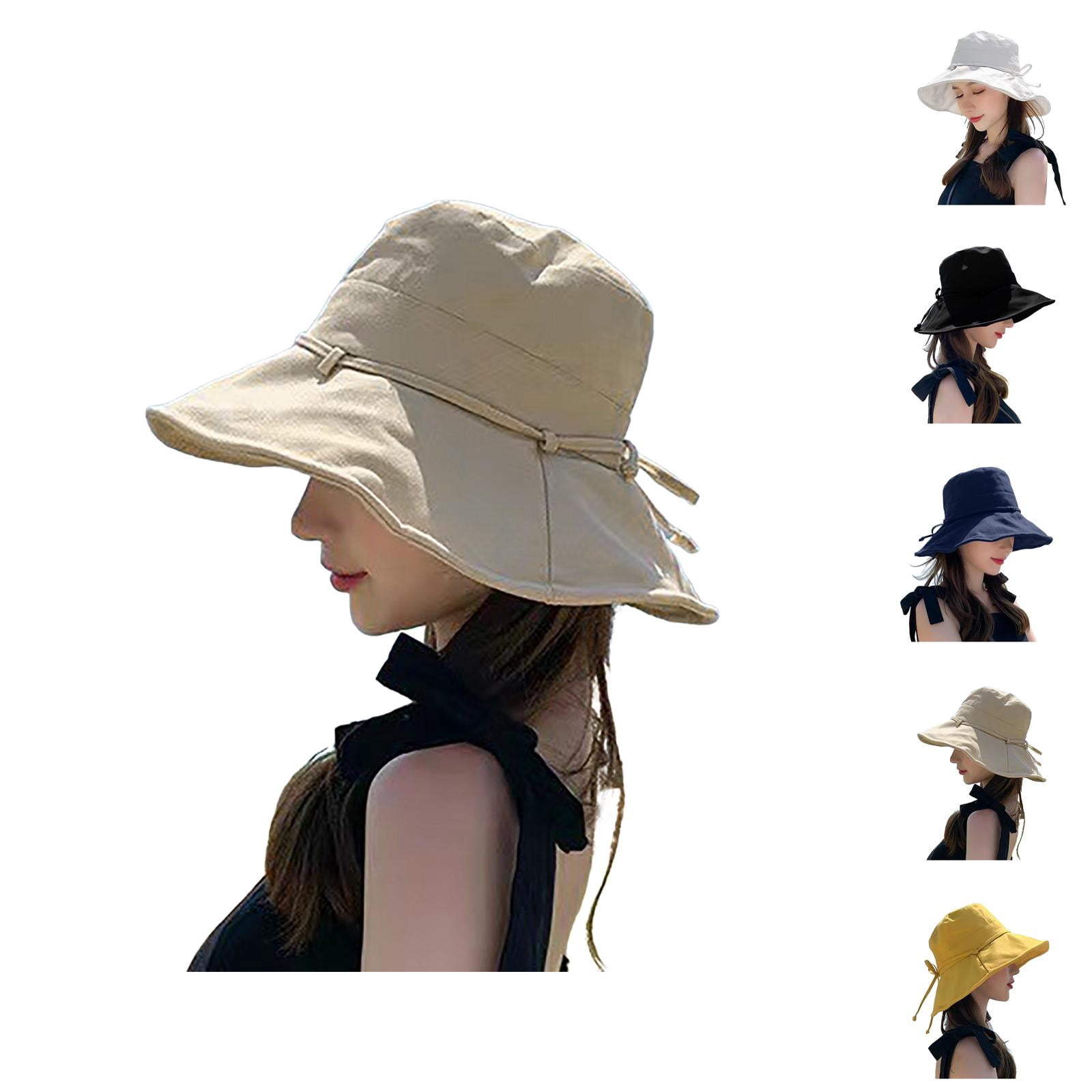 Wide Brim Packable UV Protection Sun Hat for Women – Straw Beach Hat ...