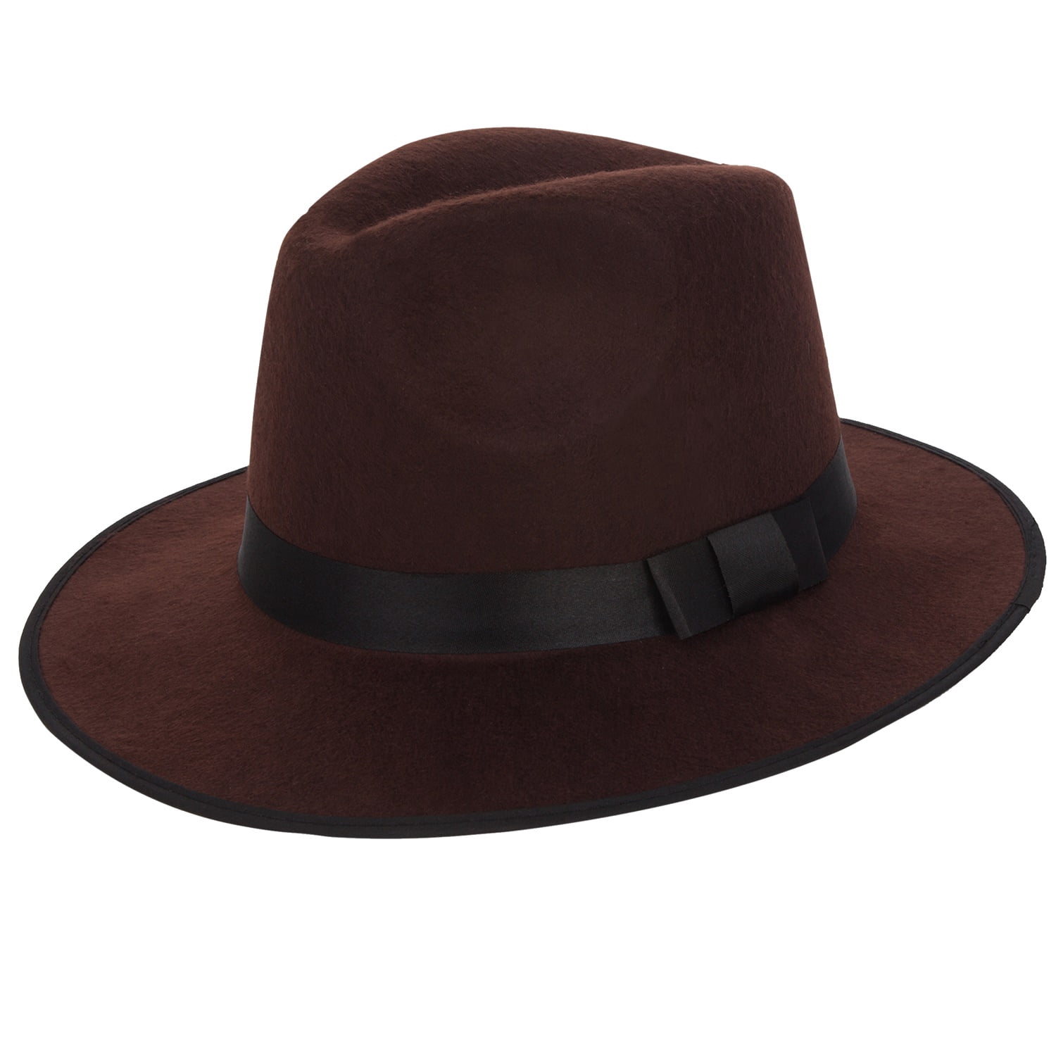 Wide Brim Safari Fedora Hat [One Size Fits Most] - Walmart.com