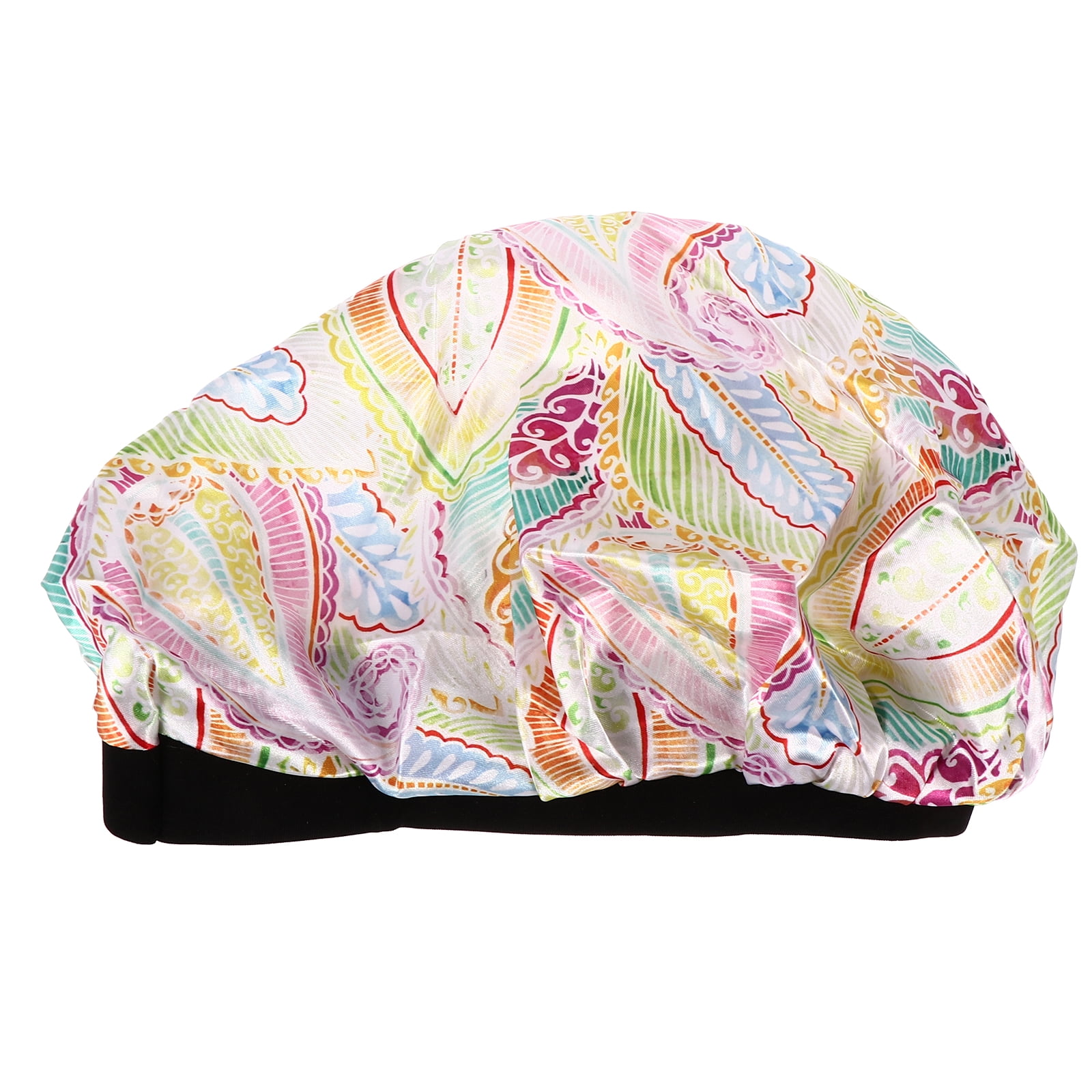Wide Brim Satin Chemo Hat Salon Sleep Caps Turbins for Ladies Silk ...
