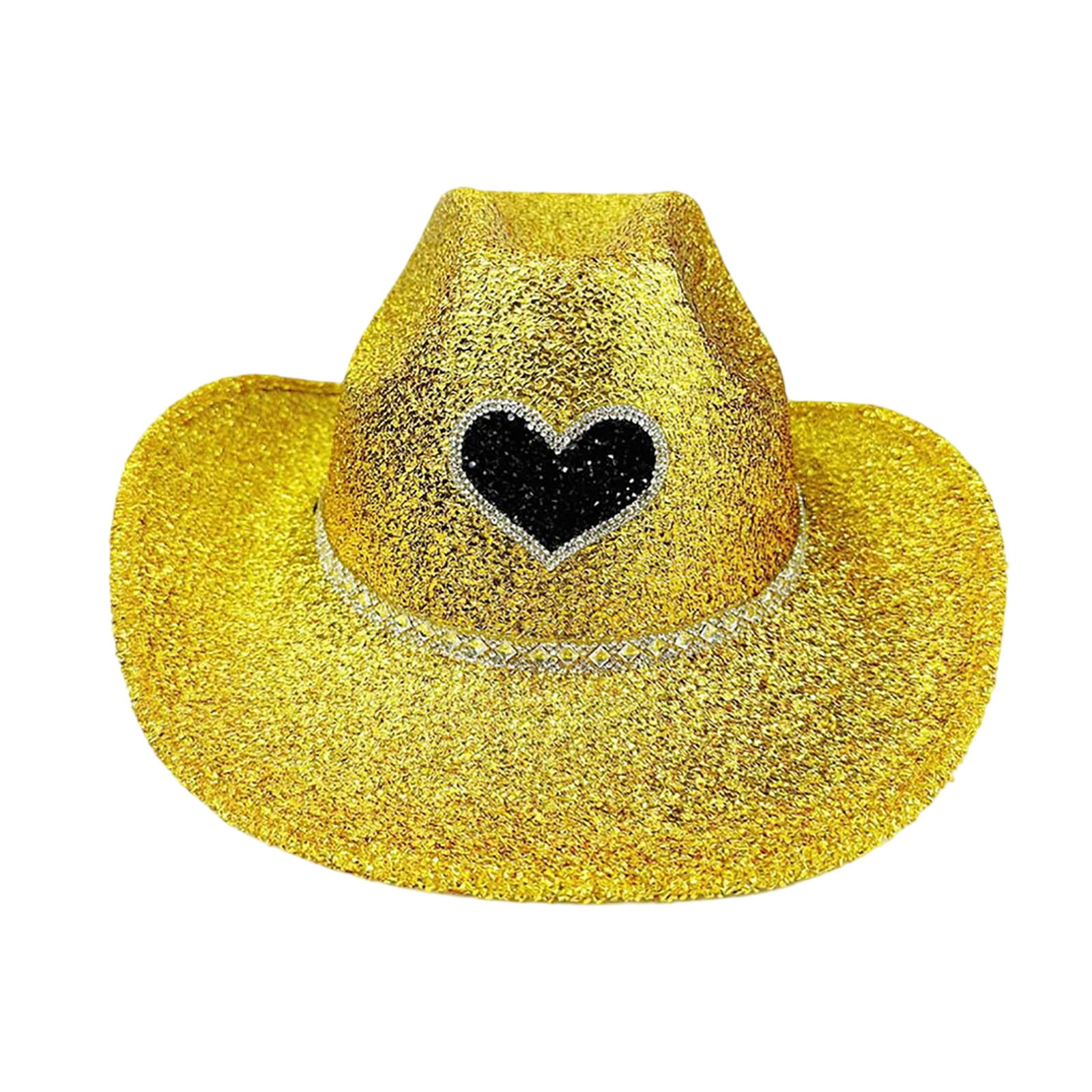 Wide Brim Shiny Cowboy Party Hat - Elegant All Season Accessory for ...