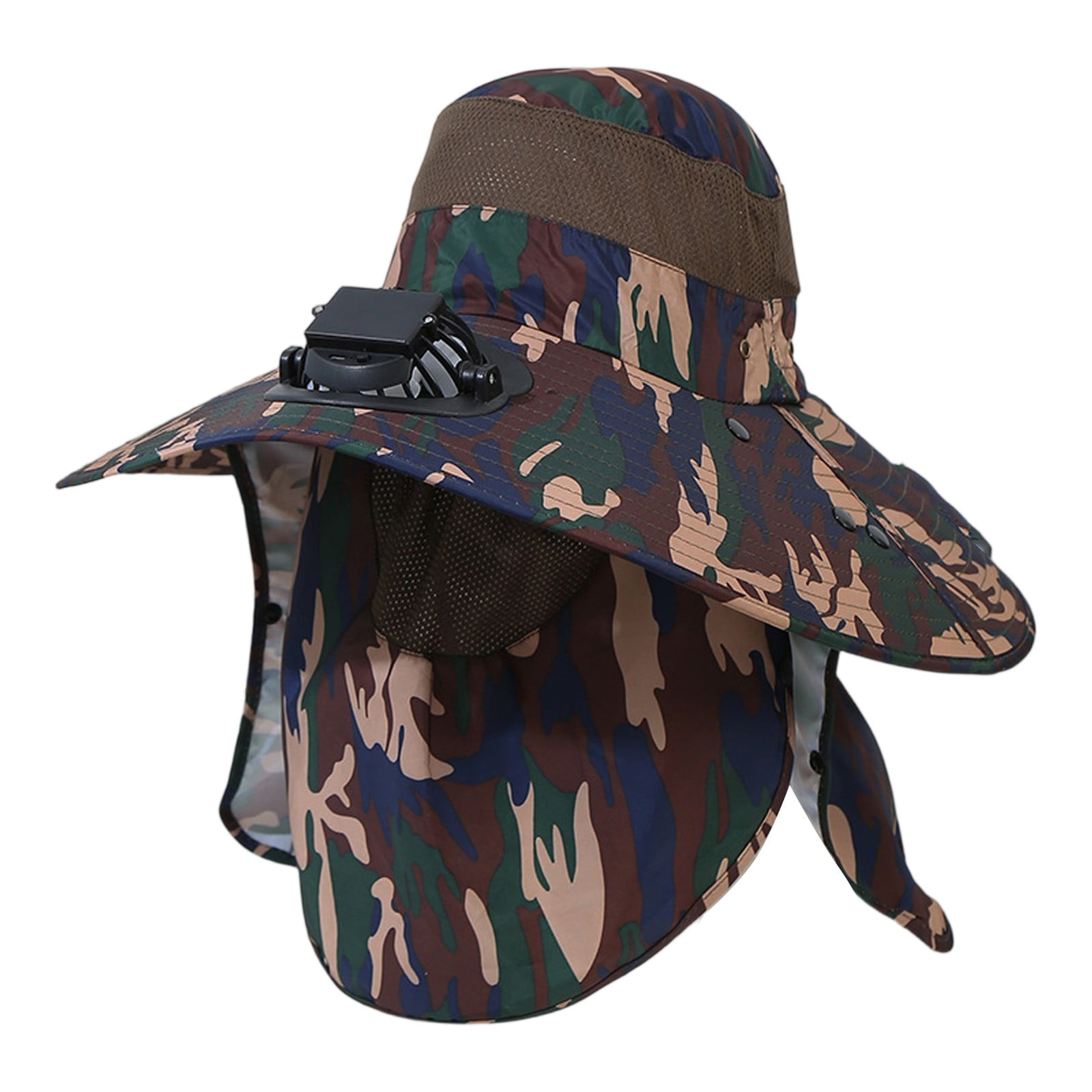Wide Brim Solar Fan Hat with Face Cover, Wide Brim Solar Fan Hats ...