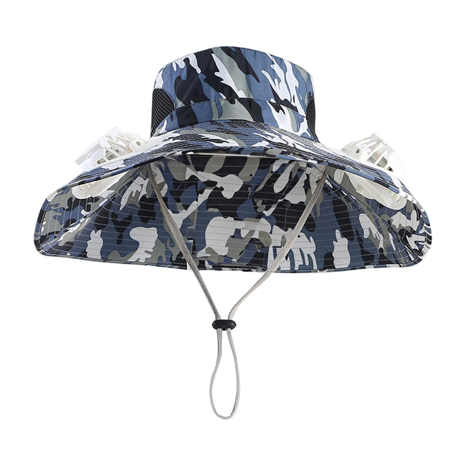 Wide Brim Solar Fan Hat Outdoor Fishing Hat with Fan Built in Sombrero ...