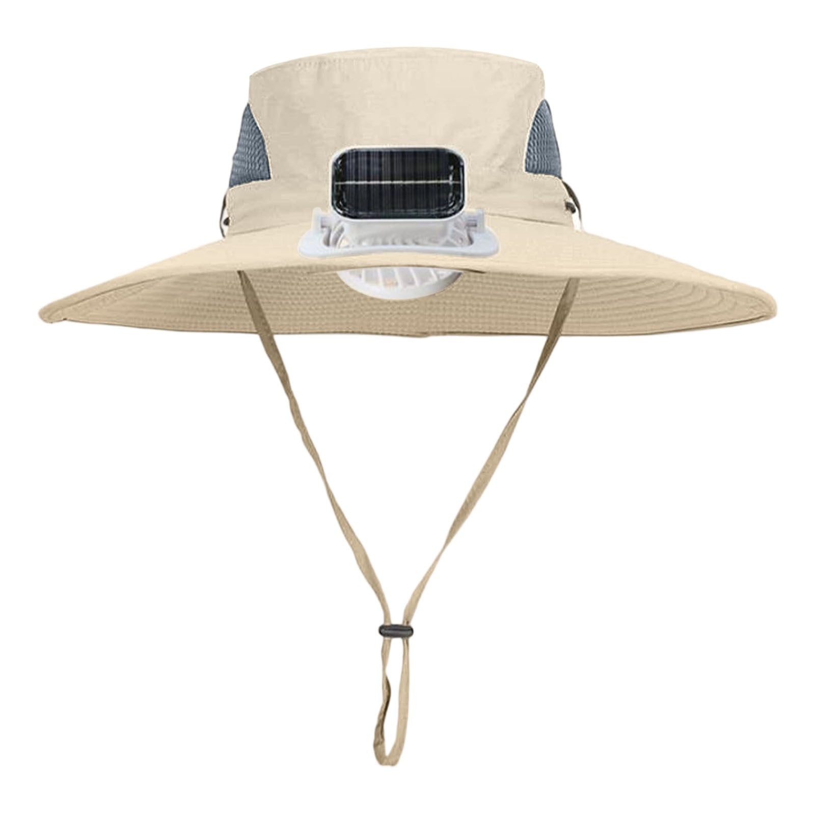 Wide Brim Solar Fan Hat Outdoor, Fishing Hat with Fan Built in ...