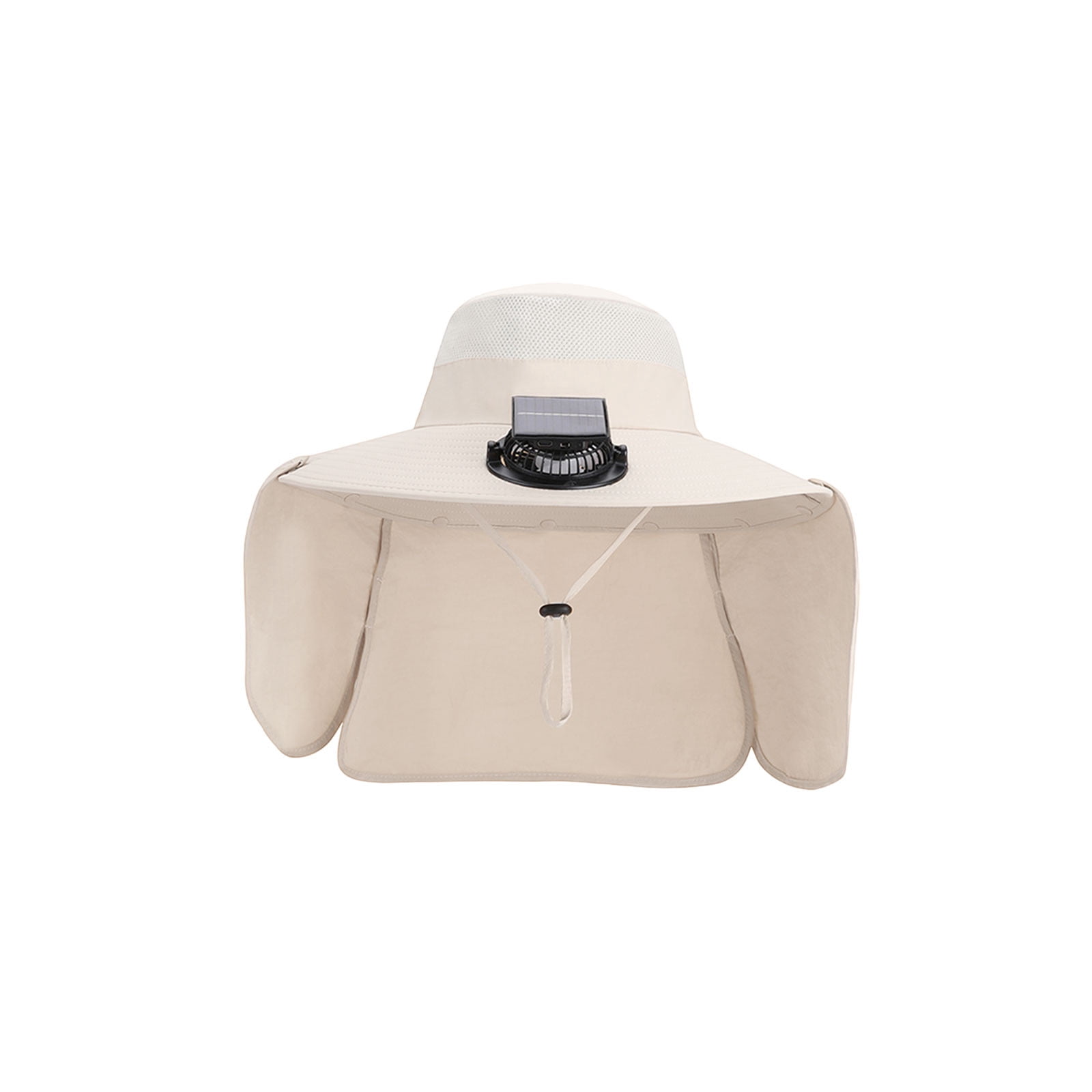 Wide Brim Sun Hat with 2 Fan, Rechargeable Fan Hat Outdoor Fishing, USB ...