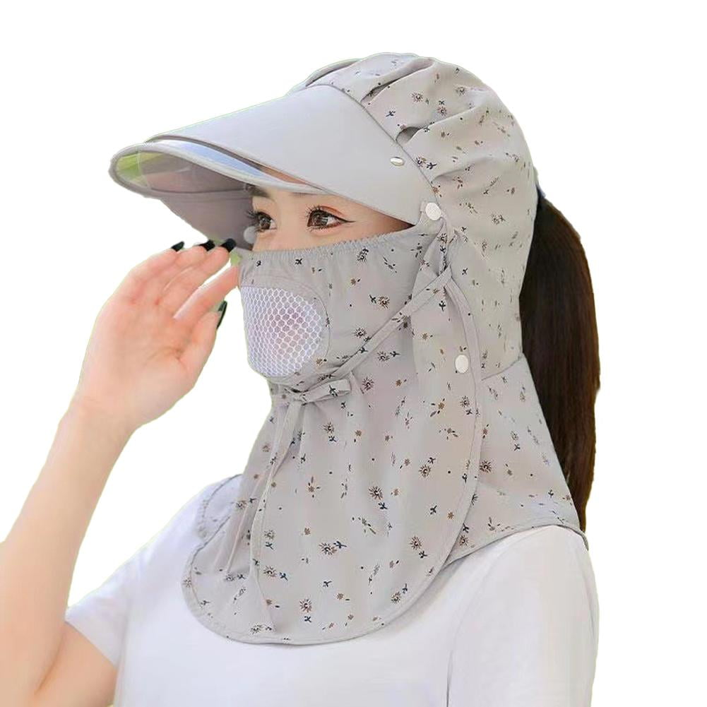 Wide Brim Sun Hat Hot Sale Sunscreen and Shading Shawl Shawl Mask P1M8 ...