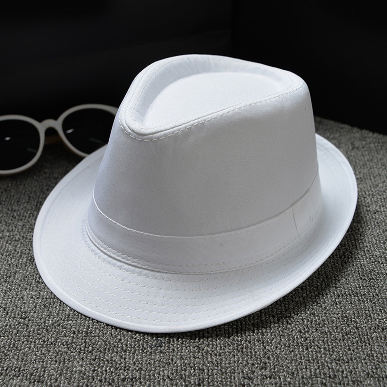 Wide Brim Sun Hats Men And Women Unisex Jersey British Style Solid ...