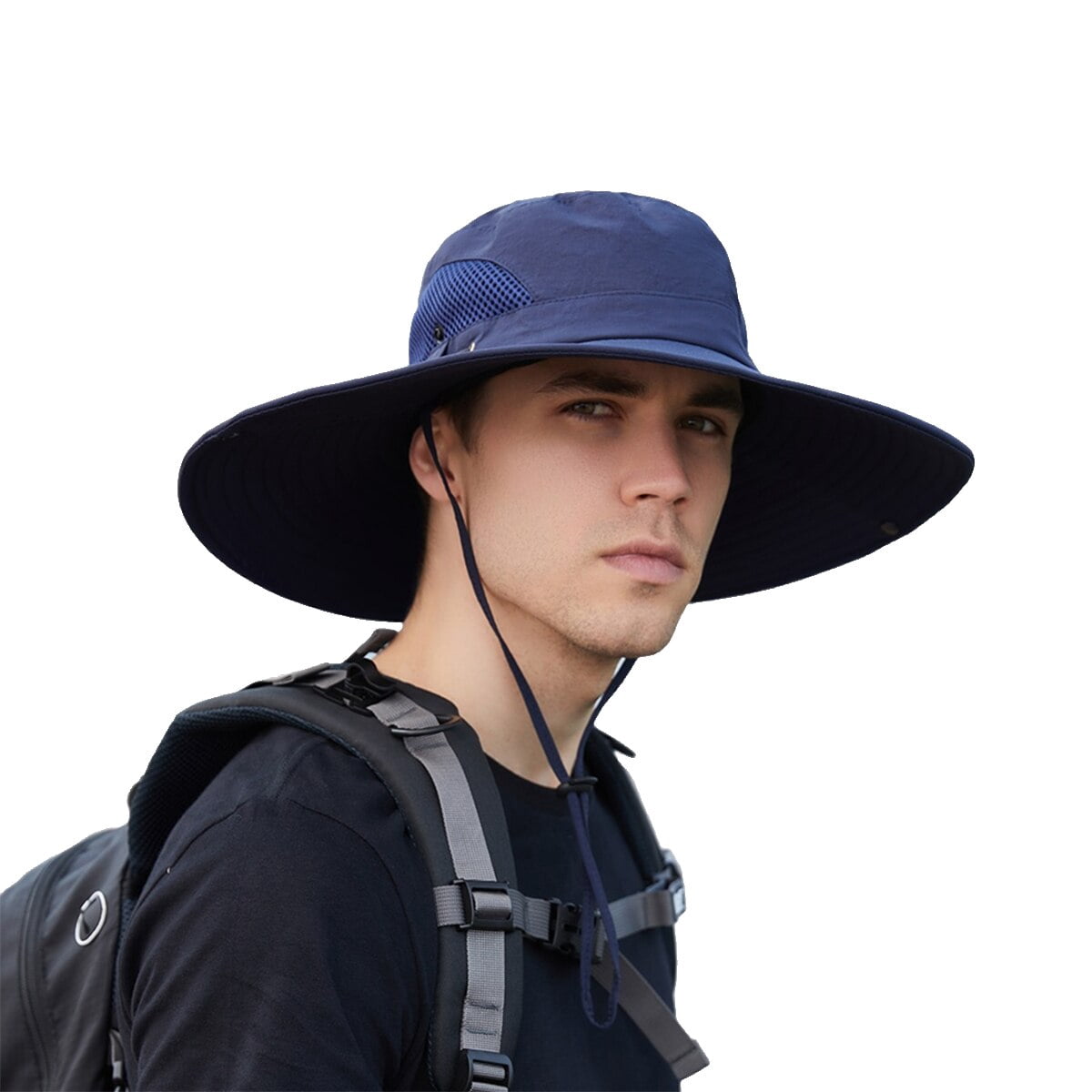 Wide Brim Sun Hats With UV Protection Breathable Men Women Bucket Hat ...