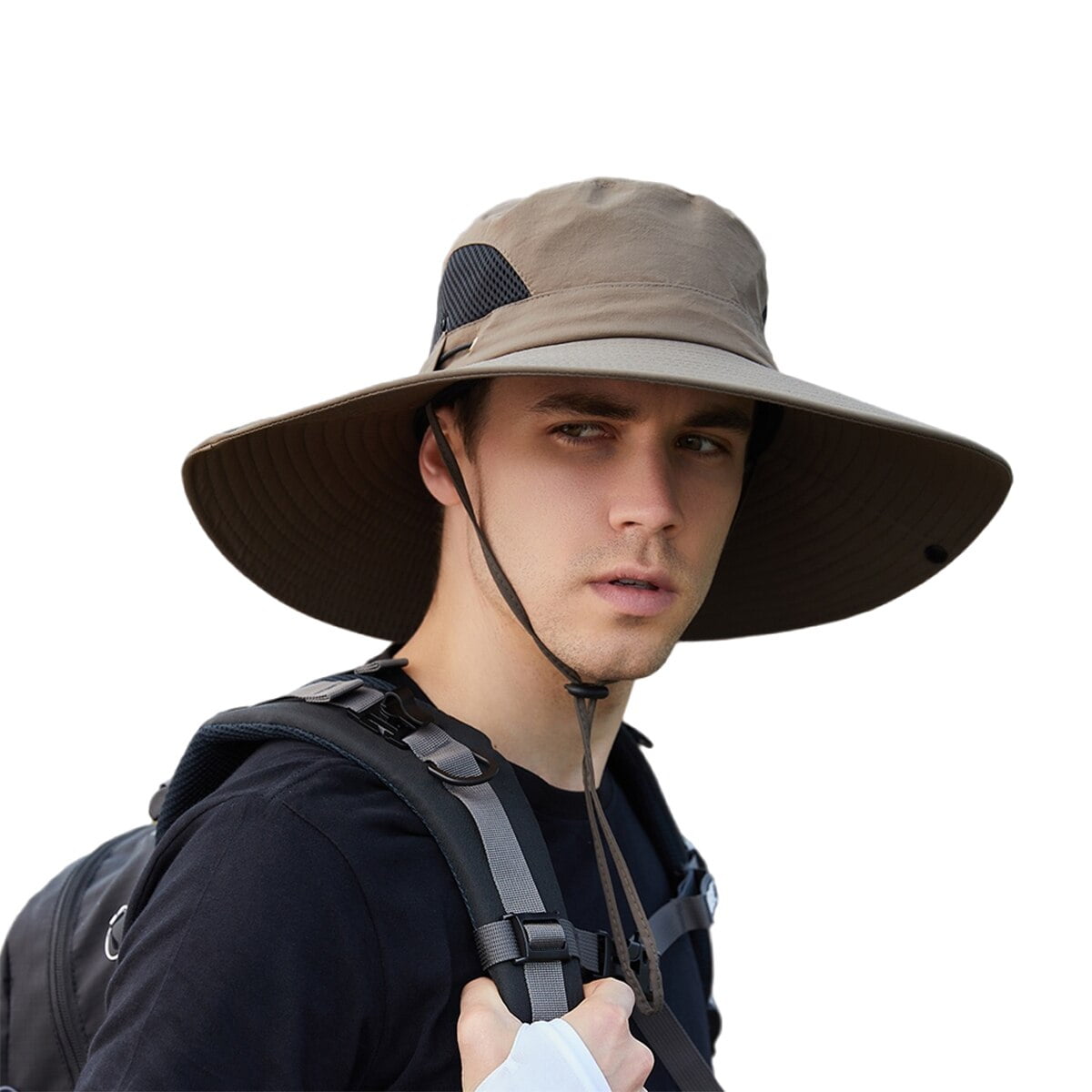 Wide Brim Sun Hats With UV Protection Breathable Men Women Bucket Hat ...