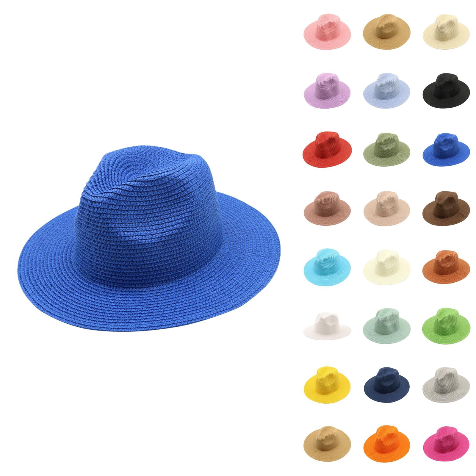 Wide Brim Sun Hats for Women UV Protection – Foldable Straw Hat with ...