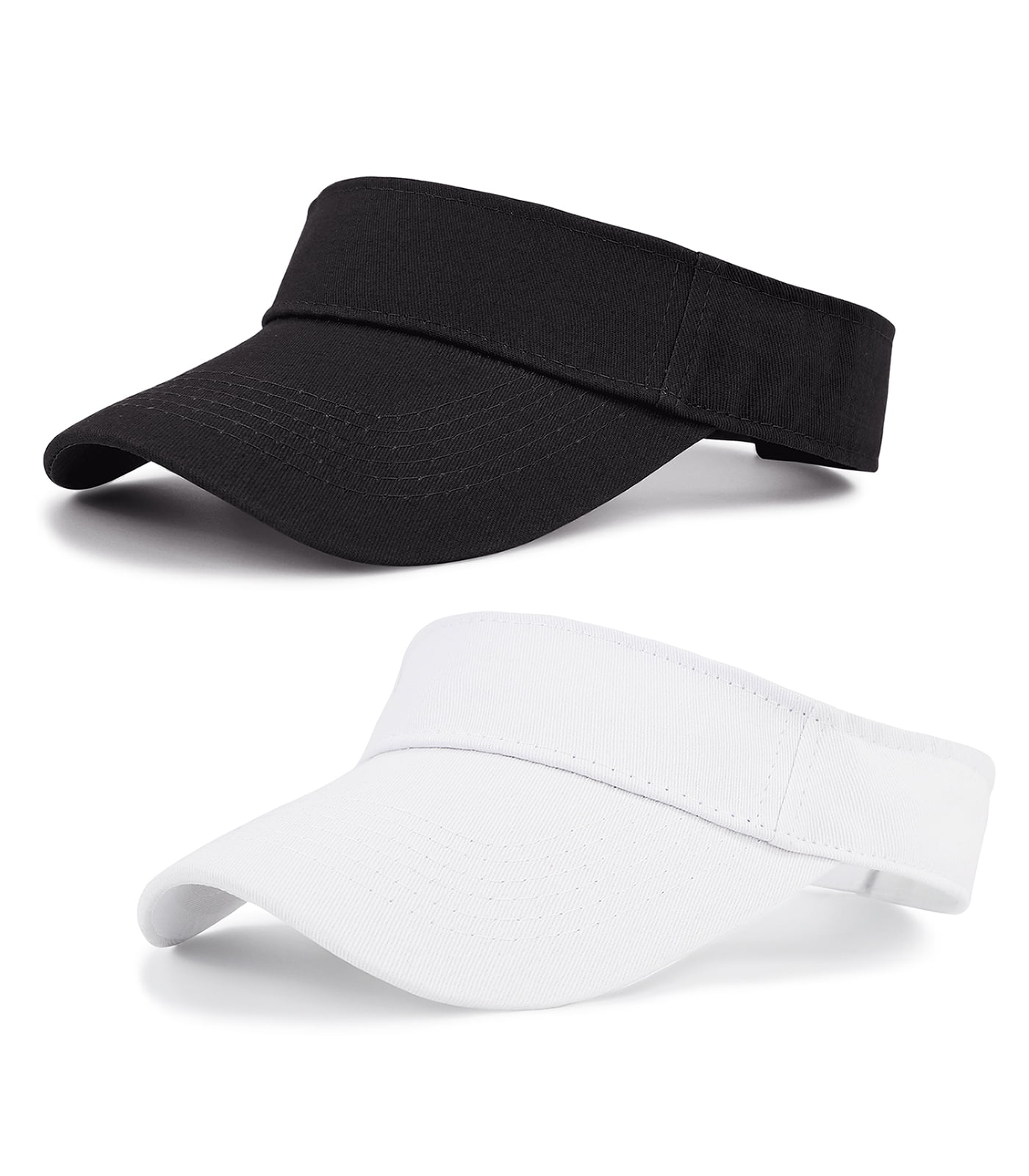 Wide Brim Sun Visors for Women Men UPF 50+Sun Protection Ponytail Hat 2 ...