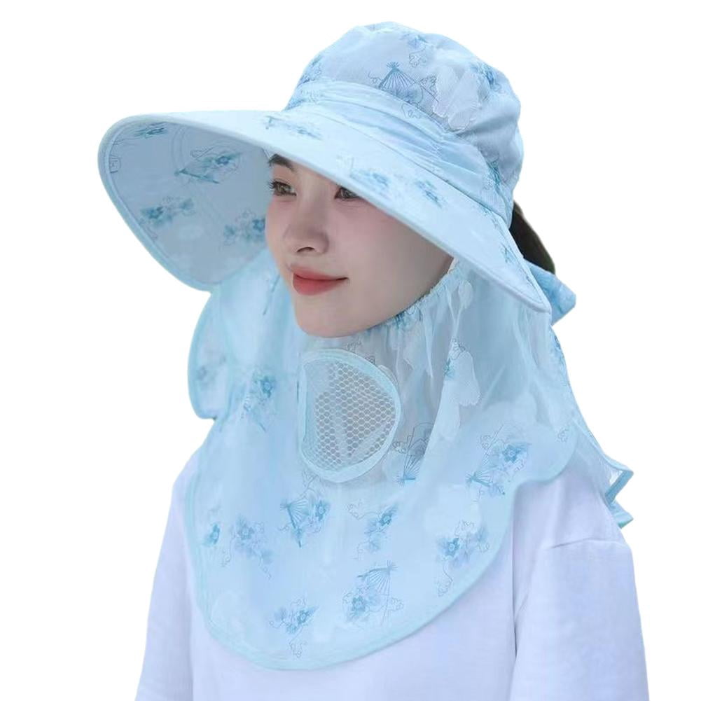 Wide Brim Sunscreen Tea Picking Hat Lot I9 U3S1 - Walmart.com