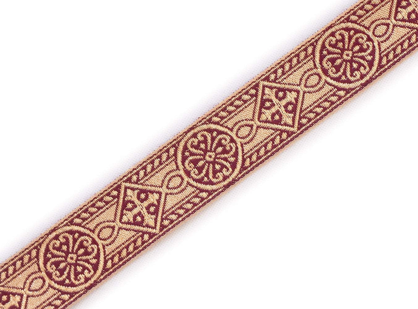 Wide Burgundy Jacquard Chasuble Medieval Church Vestment Trim 5 Yds DIY ...