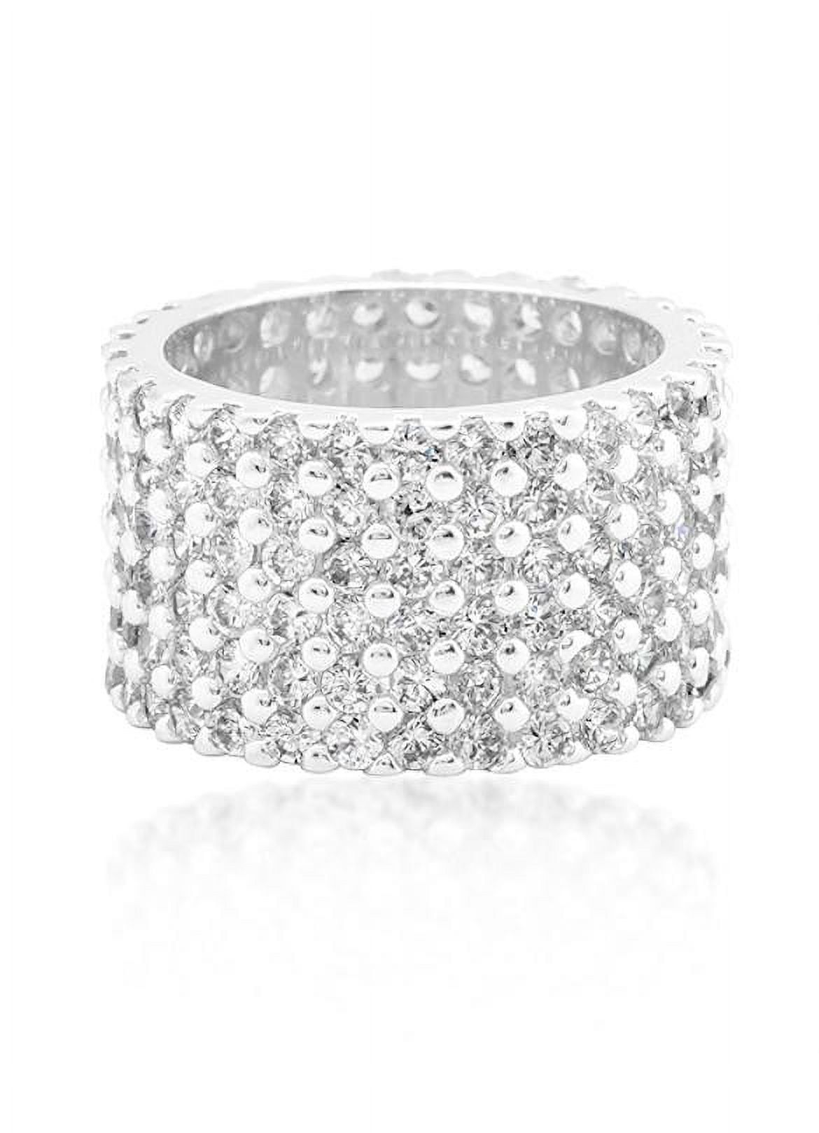 Wide Cigar Diamond Band, Pave Set Diamond Wedding Band, Multi Row Diamond Engagement Ring ...