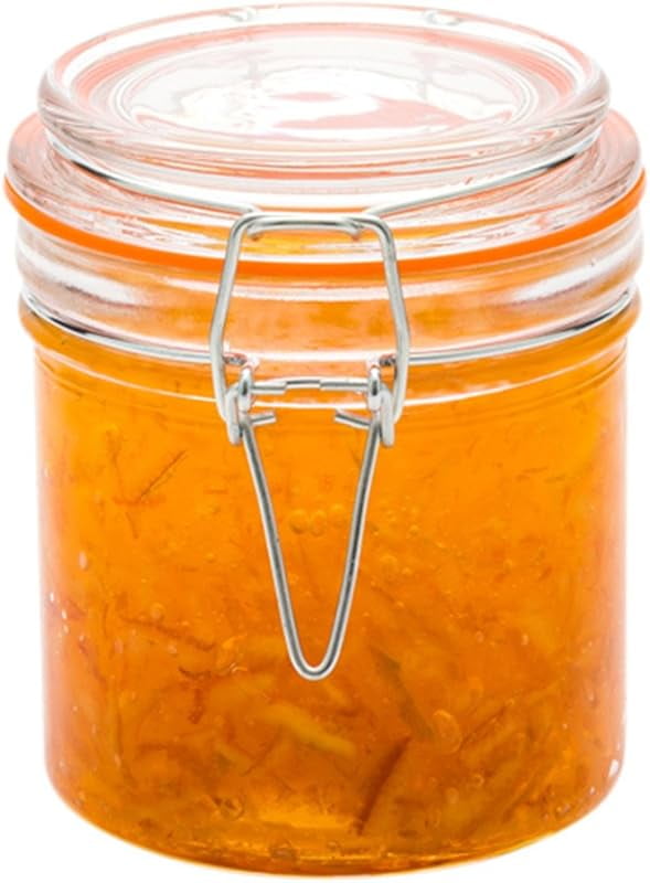 Wide Clamp Lid Mason Jar - Mason Jars with Trigger Lid - Store liquids ...
