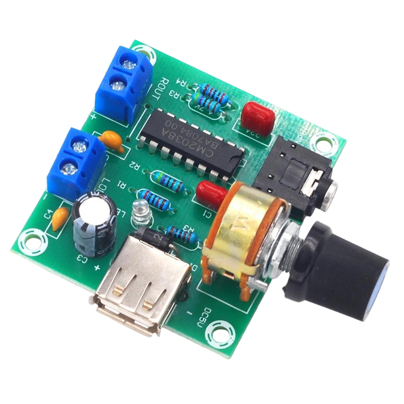 Wide Compatibility PM2038 5Wx2 Amplifier Board USB Power for Small ...