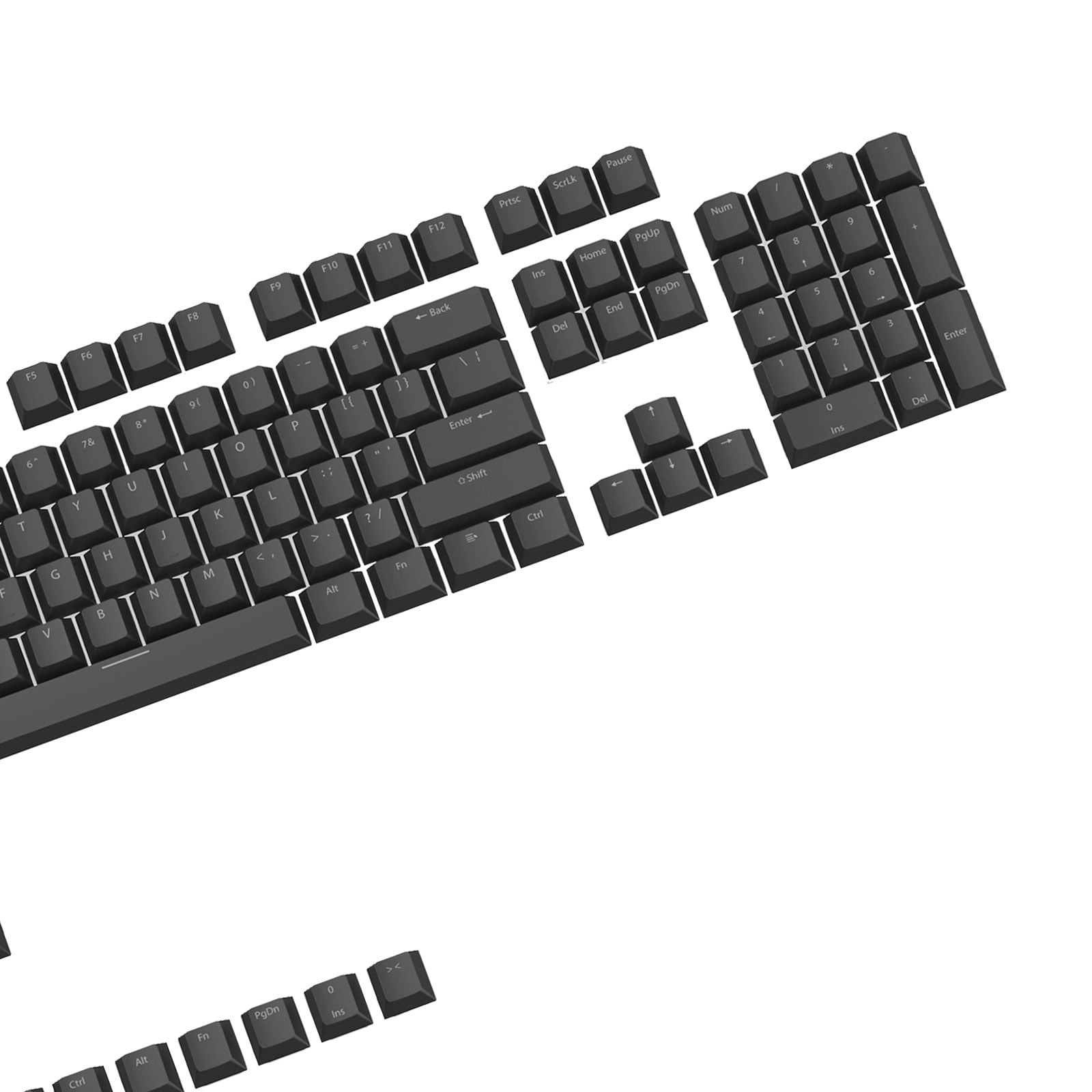Wide Compatibility Translucent Keycaps 117 Key Set with Easy ...