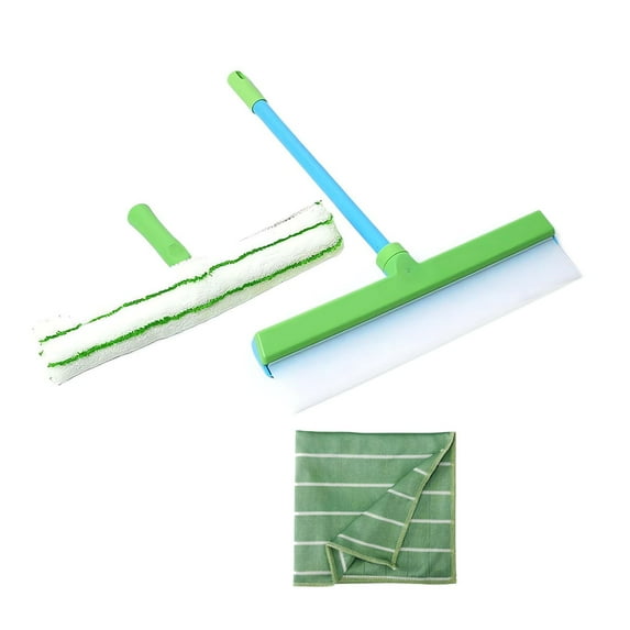 Wide Curved Silicone Window Squeegee Blade Scrubber Tool with Ergonomic ...
