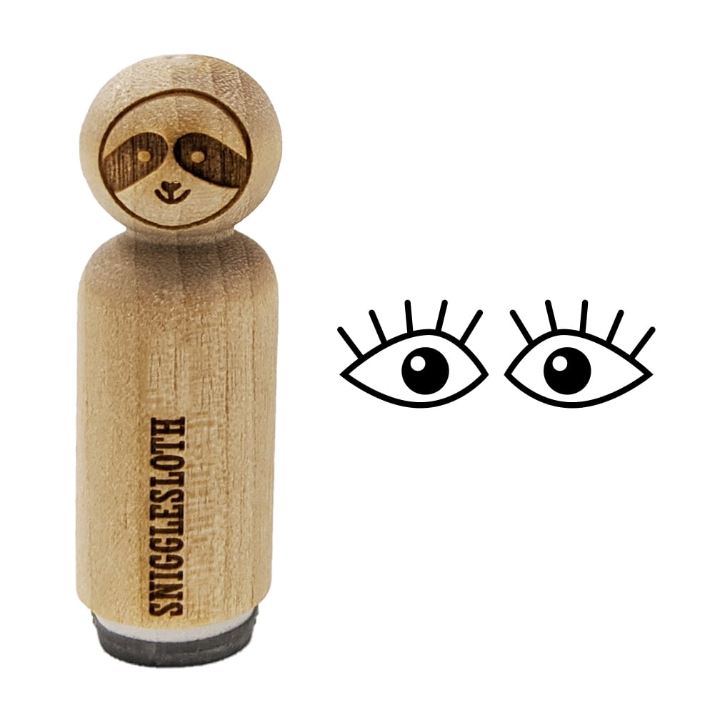 Wide Eyes with Eyelashes Rubber Stamp for Scrapbooking Crafting ...