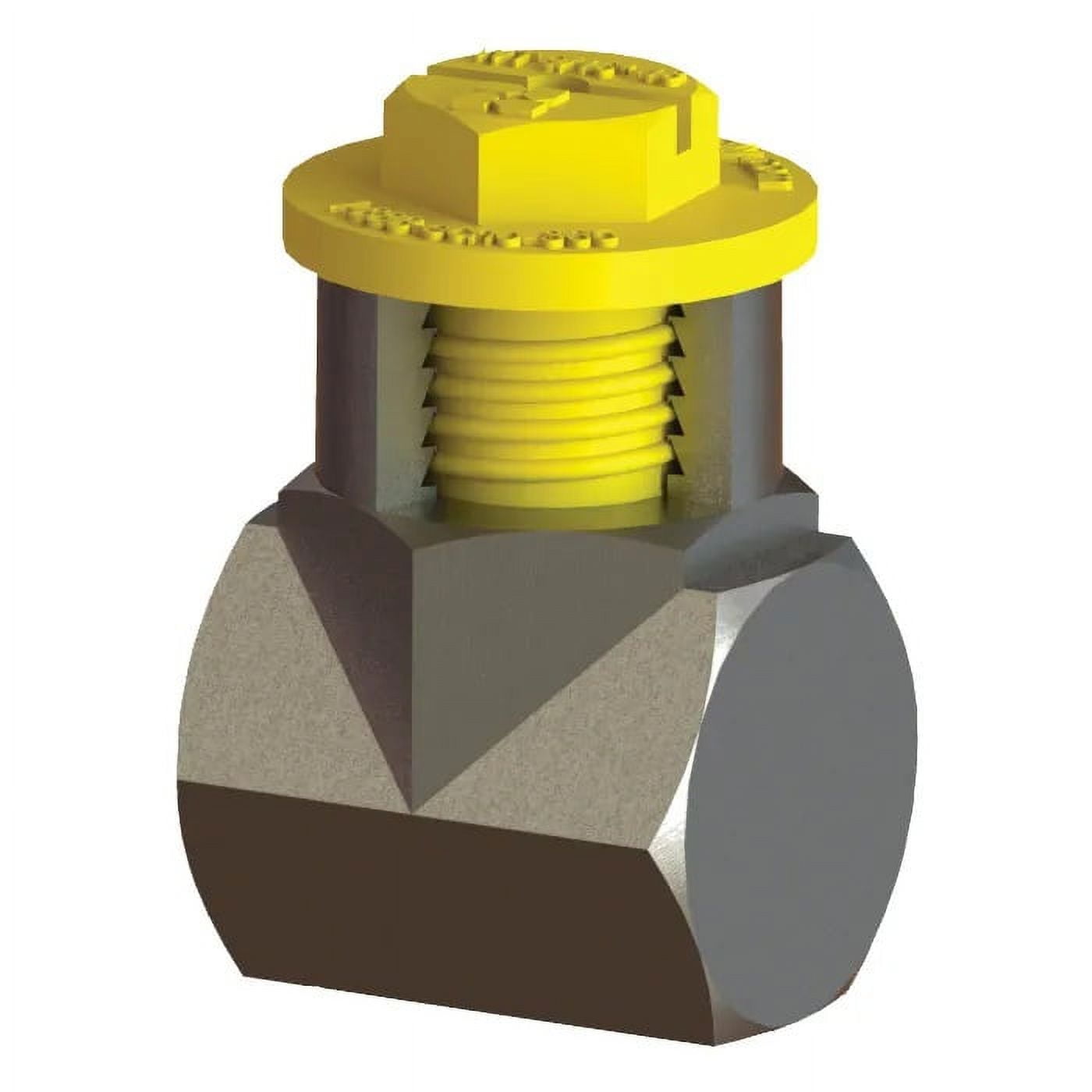 Wide Flange SAE Threaded Plugs - Bag of 1,000 Nylon Plastic Threaded ...